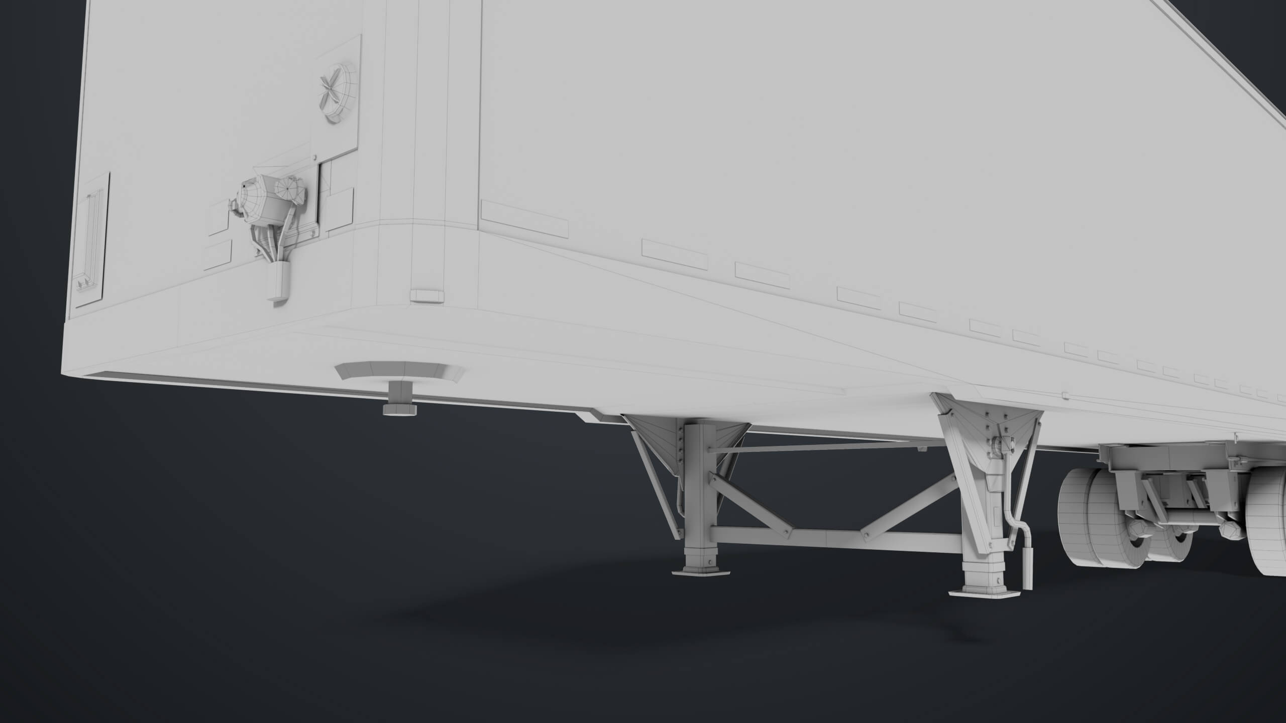 Semi Trailer 01 for Heavy Truck All PBR Unity UE Textures - 3D Model by ...