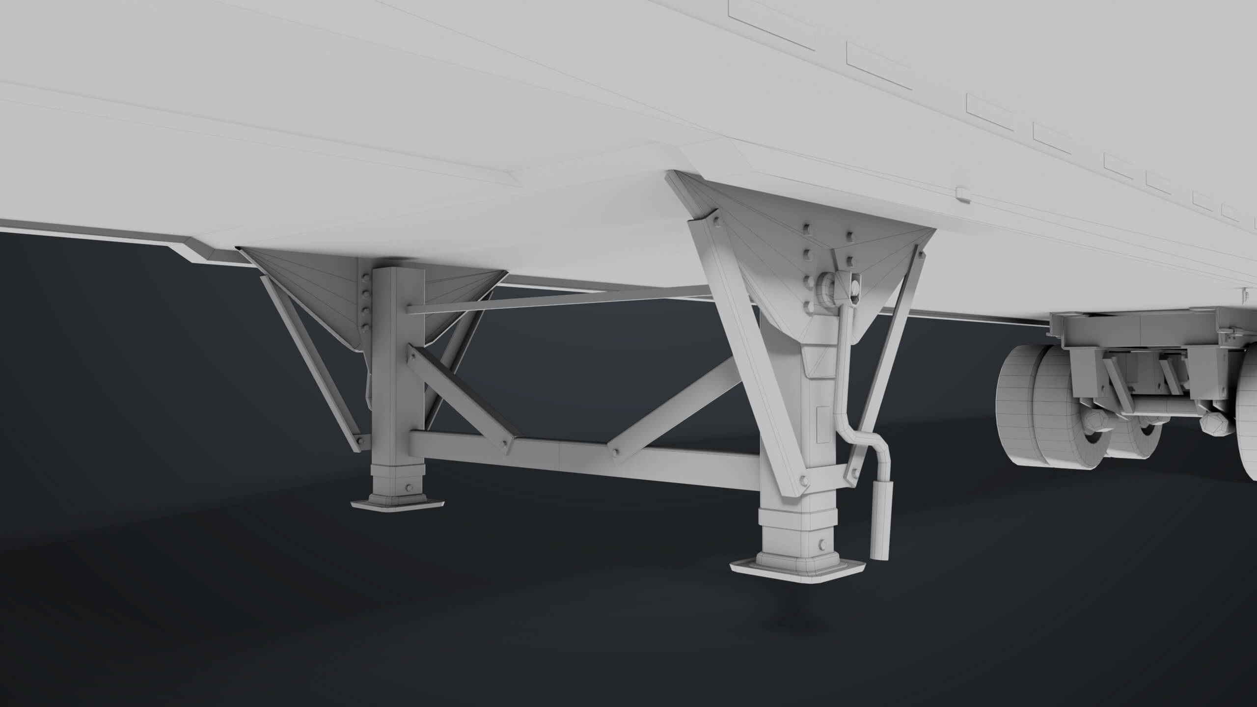 Semi Trailer 01 for Heavy Truck All PBR Unity UE Textures - 3D Model by ...