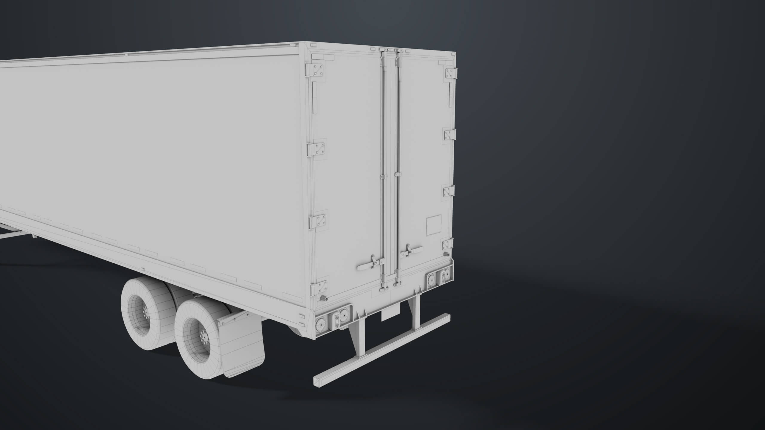 Semi Trailer 01 for Heavy Truck All PBR Unity UE Textures - 3D Model by ...