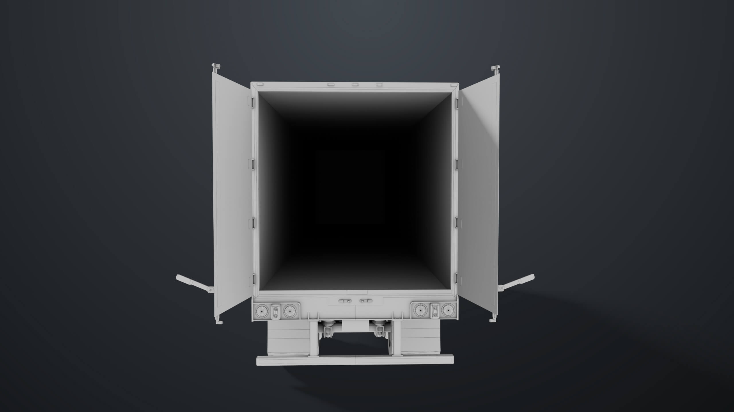 Semi Trailer 01 for Heavy Truck All PBR Unity UE Textures - 3D Model by ...