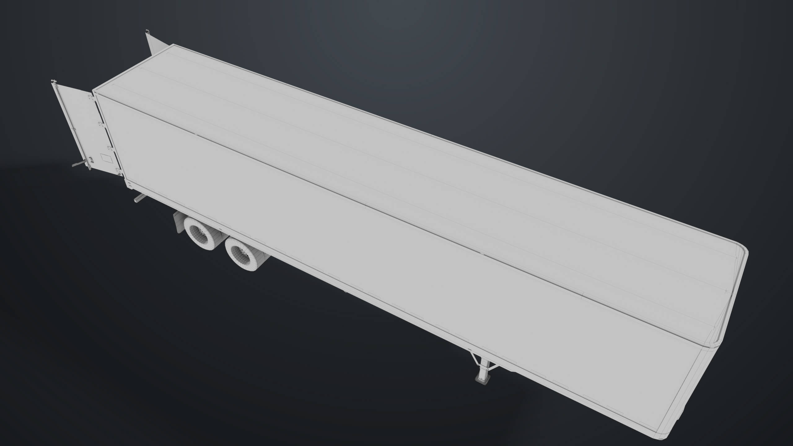 Semi Trailer 01 for Heavy Truck All PBR Unity UE Textures - 3D Model by ...