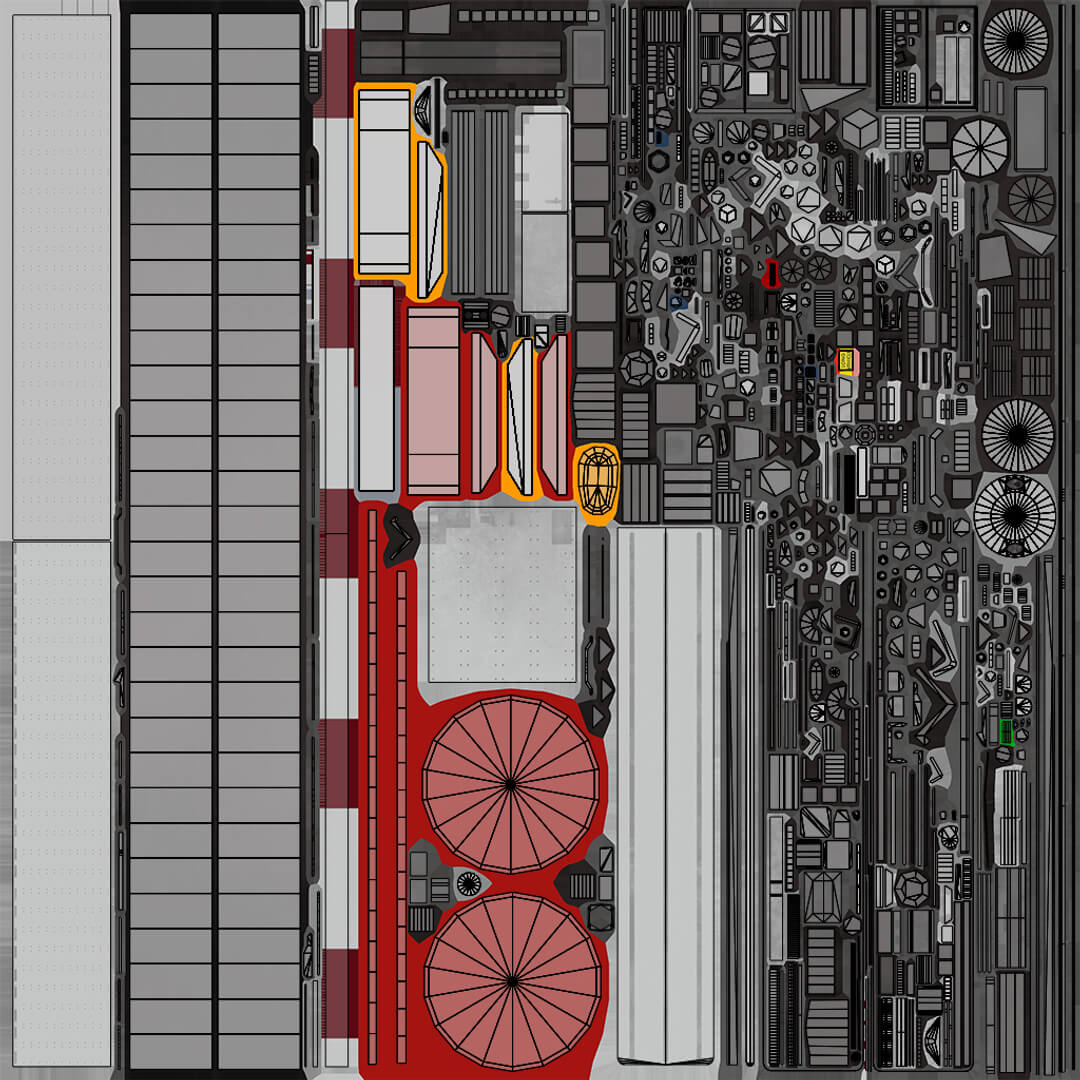 Semi Trailer 01 for Heavy Truck All PBR Unity UE Textures - 3D Model by ...