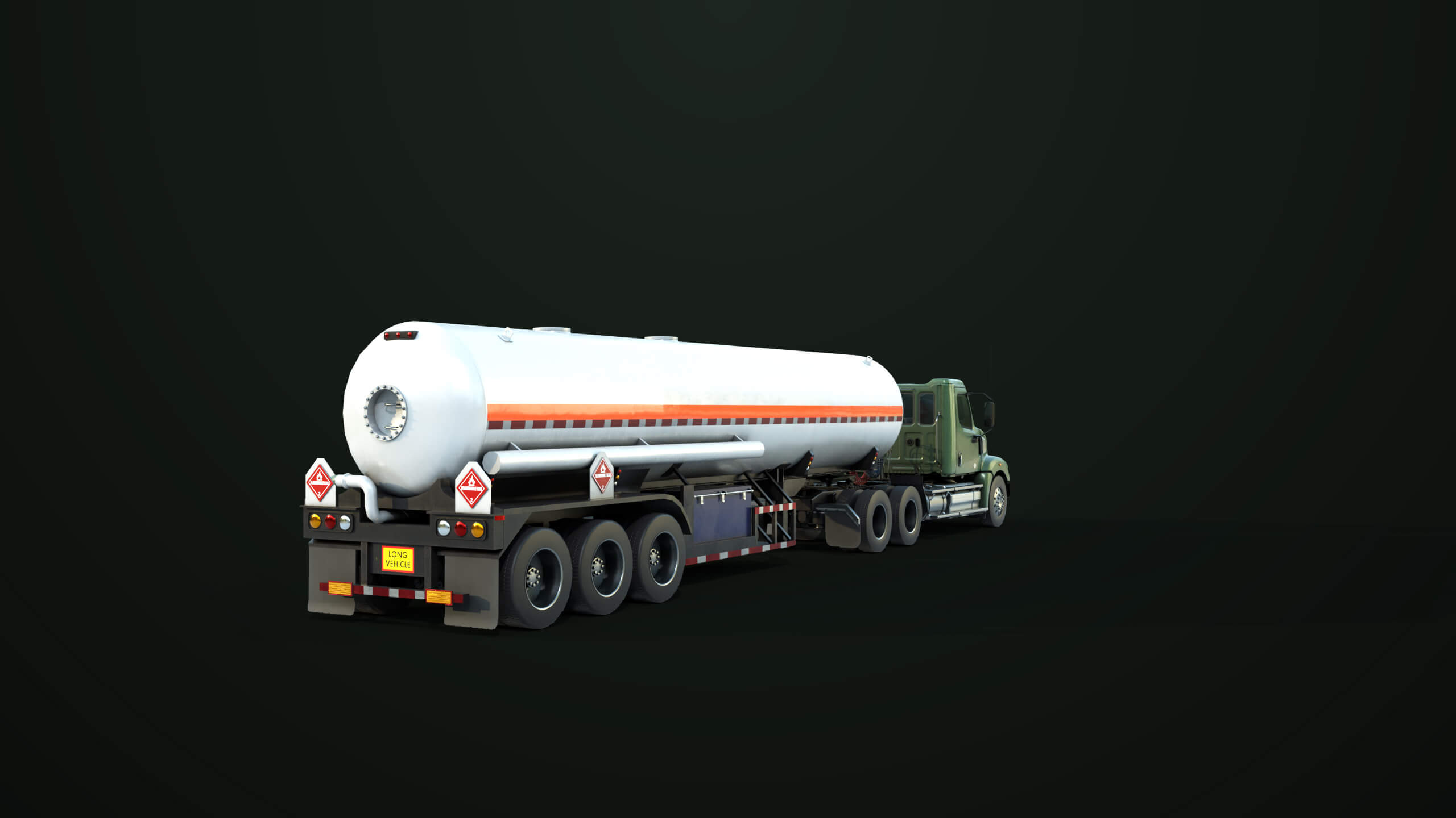 Semi Trailer Fuel Truck - 3D Model by Eight Vertex