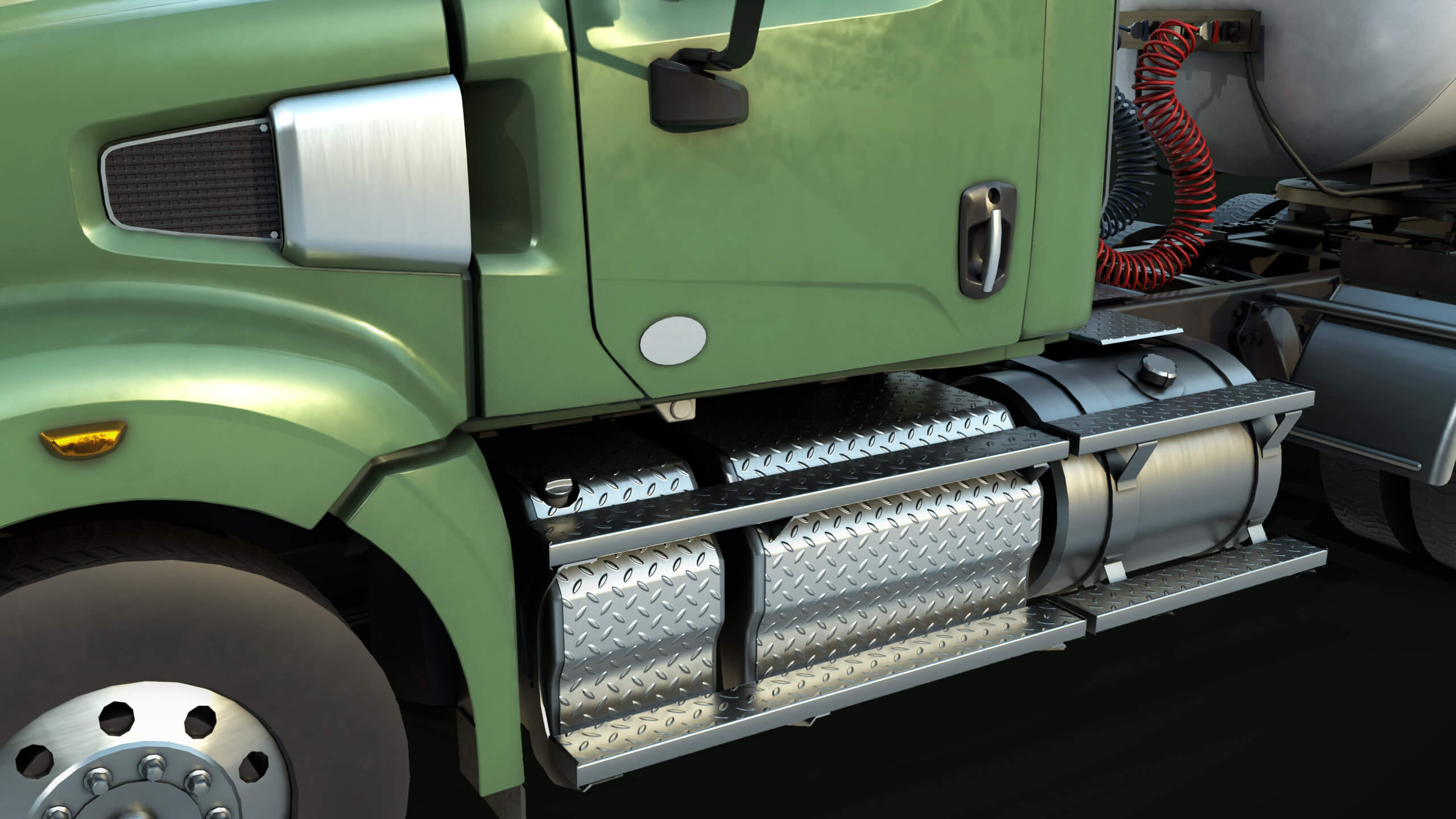 Semi Trailer Gas Tank Truck All PBR Unity UE Textures - 3D Model by ...