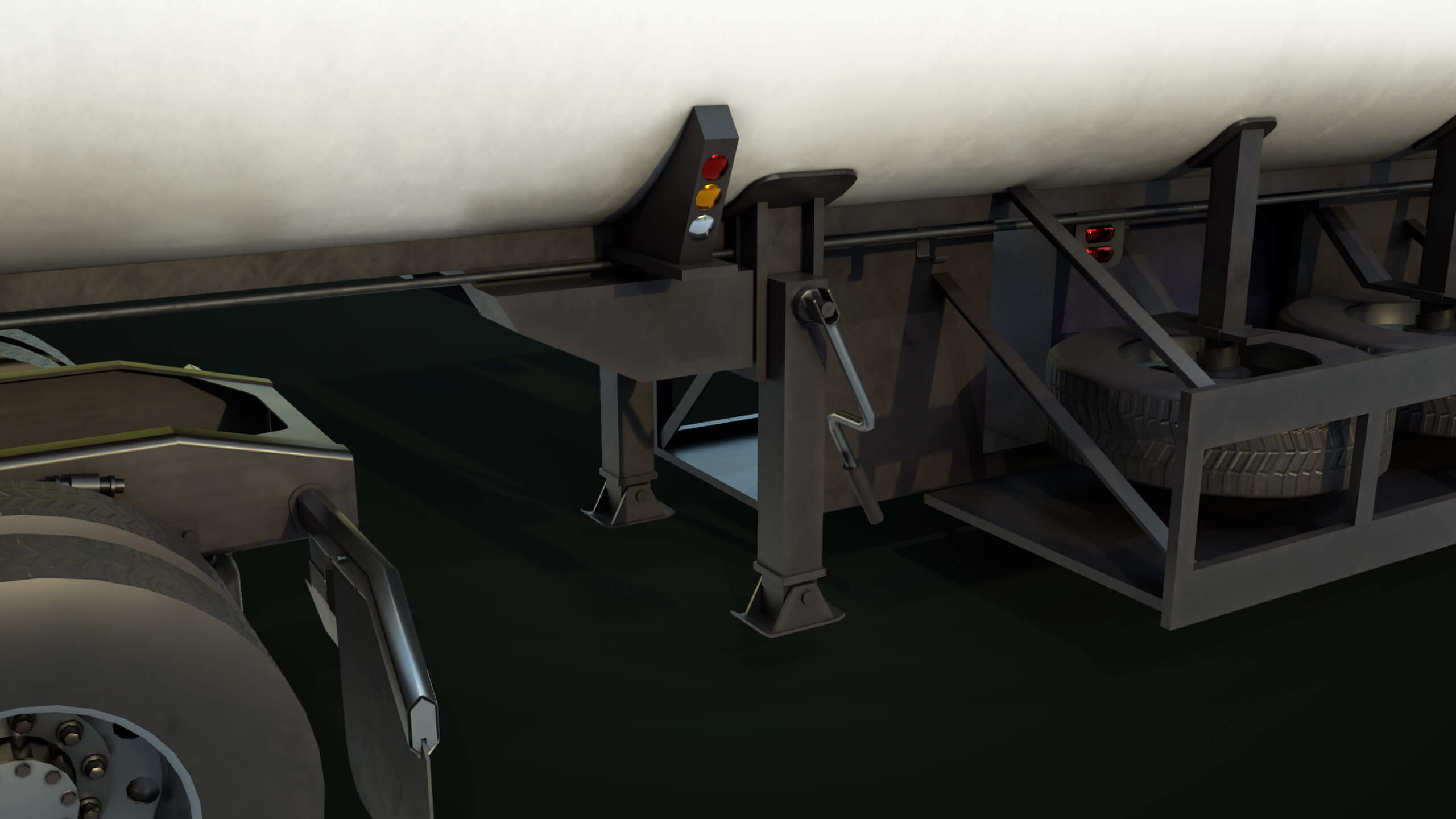 Semi Trailer Gas Tank Truck All PBR Unity UE Textures - 3D Model by ...