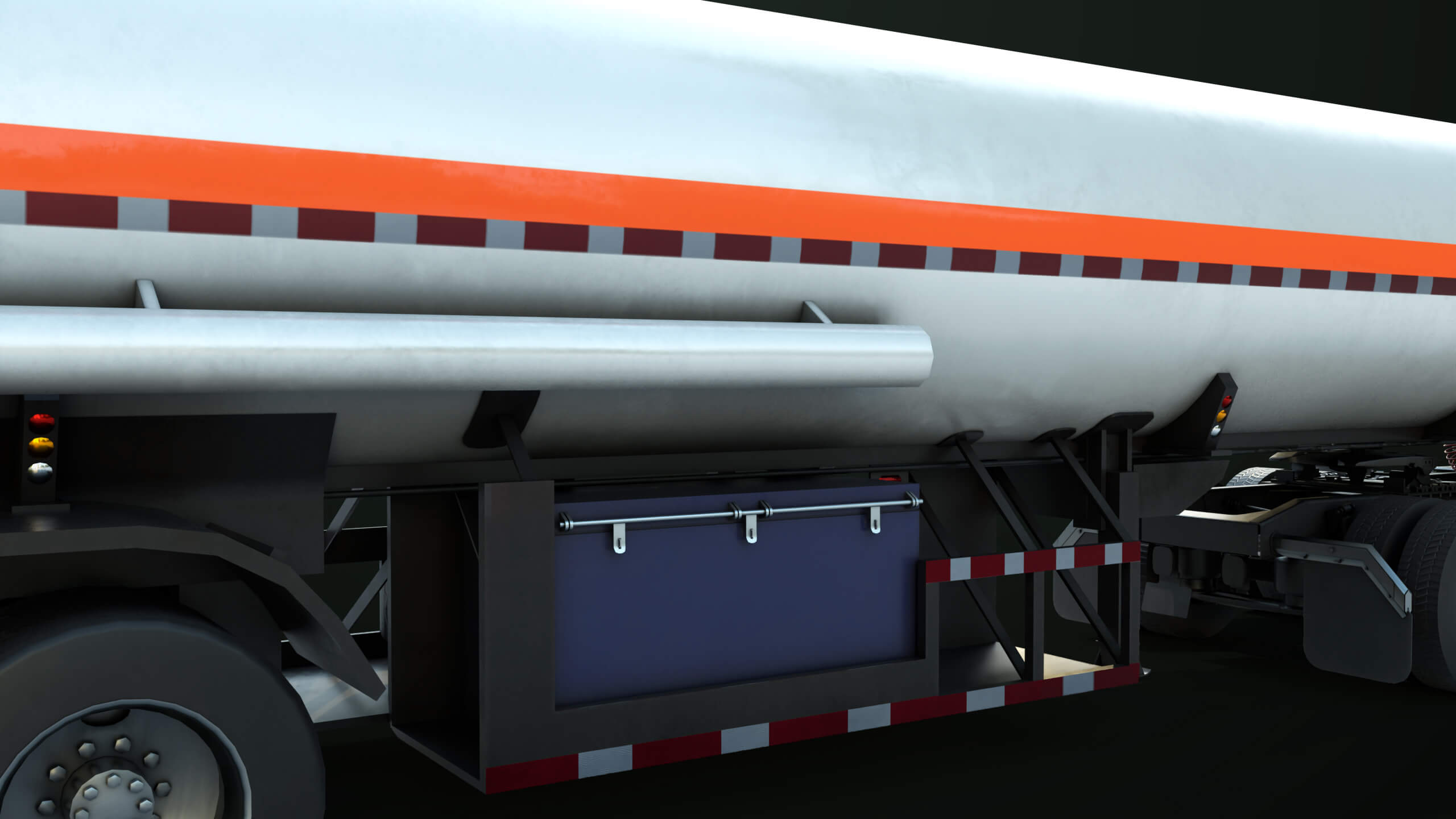 Semi Trailer Gas Tank Truck All PBR Unity UE Textures - 3D Model by ...