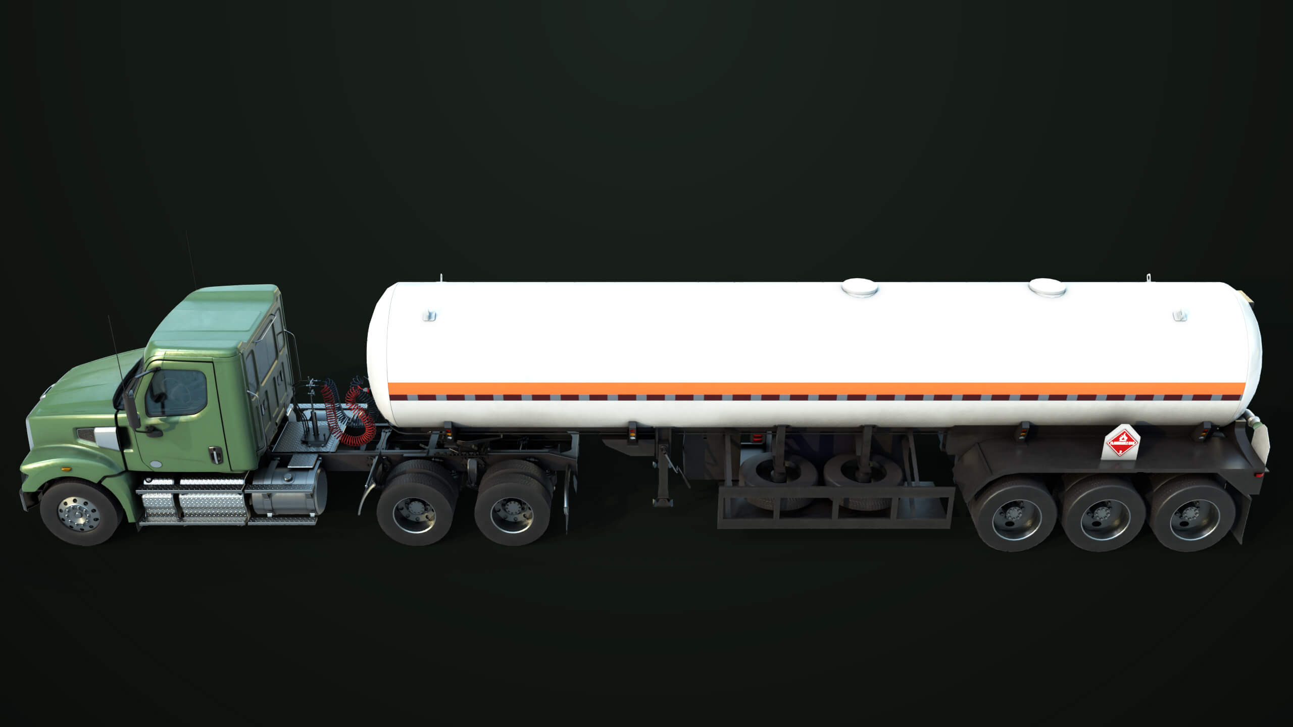 Semi Trailer Fuel Truck - 3D Model by Eight Vertex