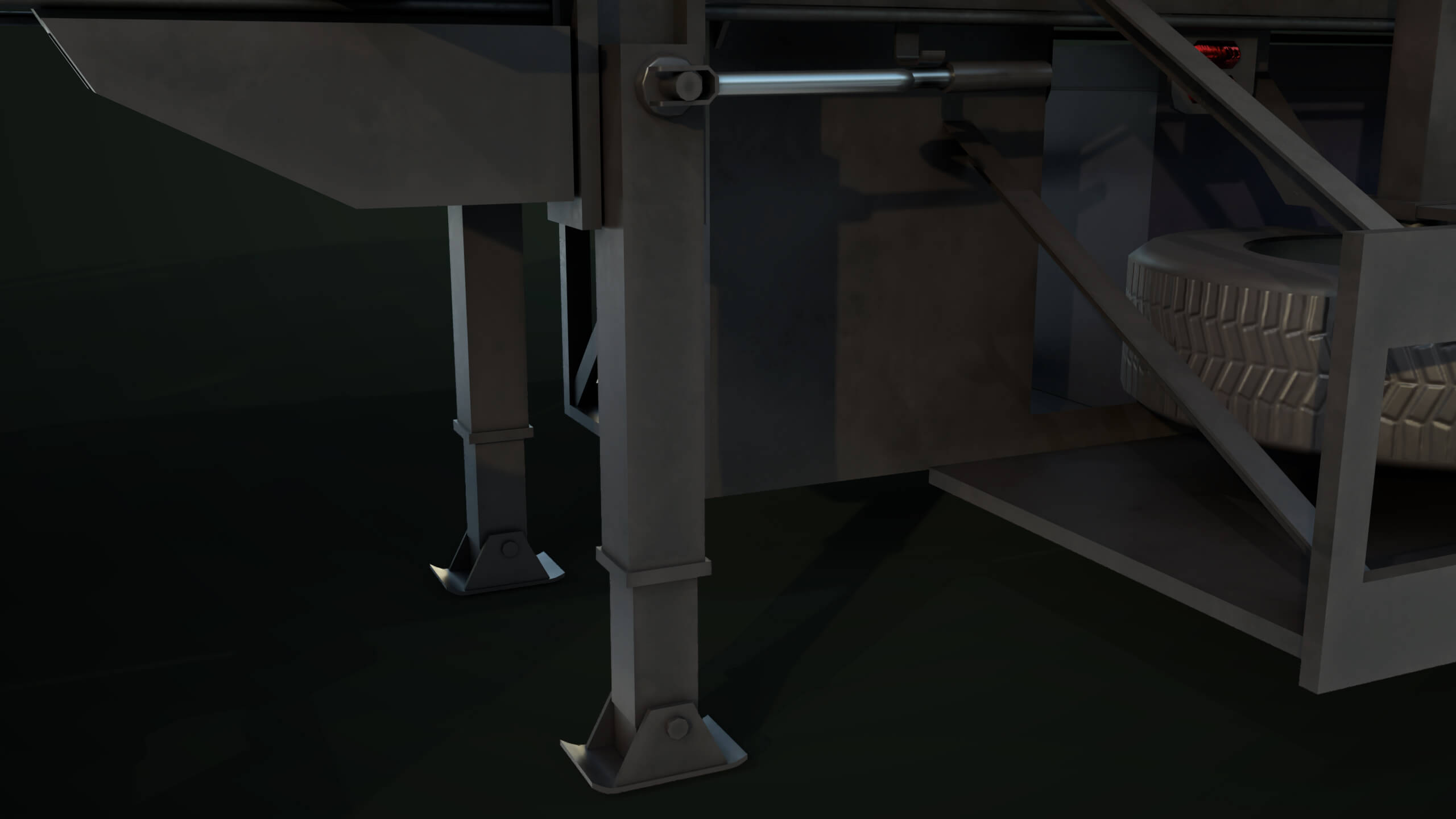 Semi Trailer Gas Tank Truck All PBR Unity UE Textures - 3D Model by Eight Vertex