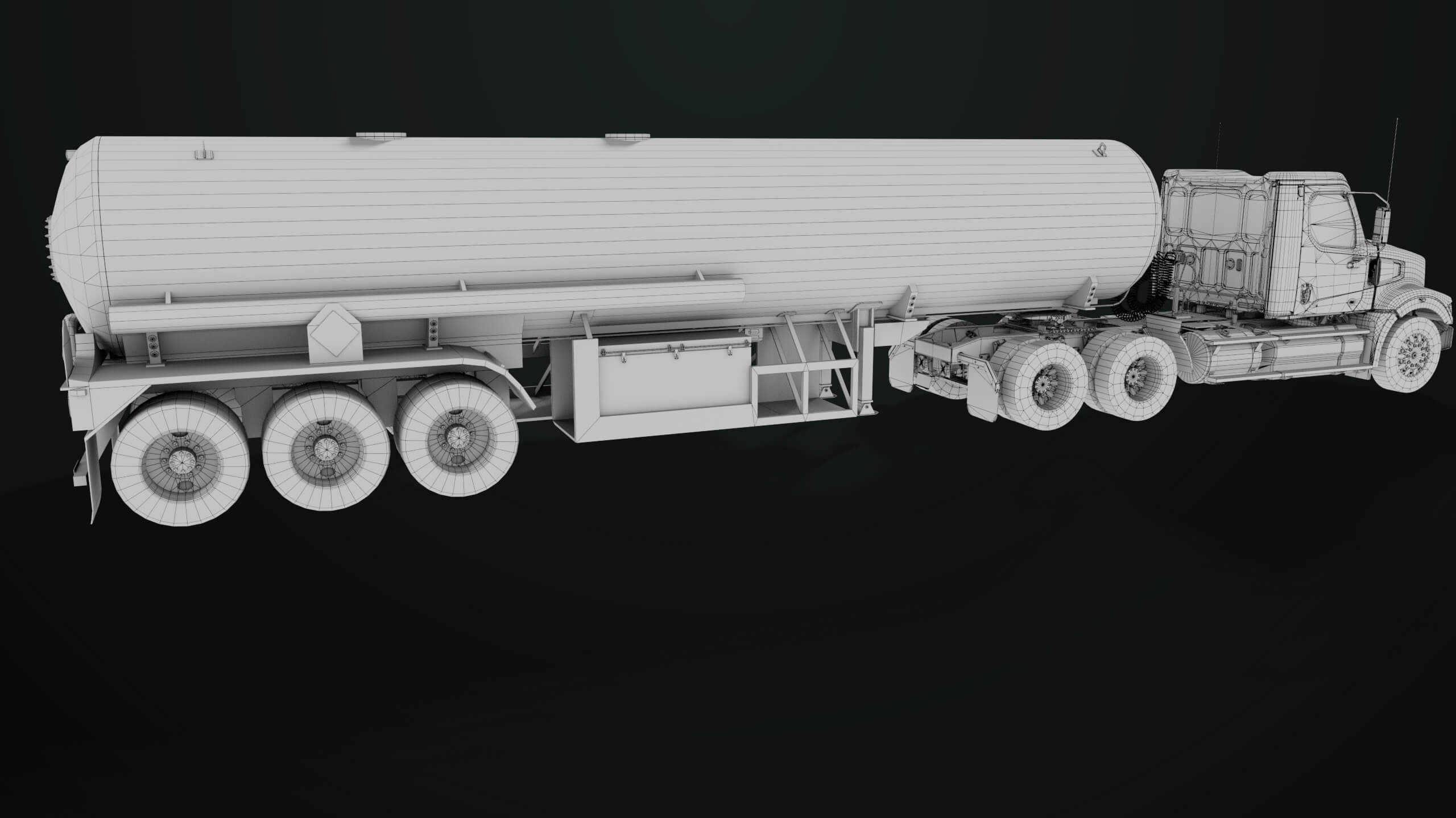 Semi Trailer Fuel Truck - 3D Model by Eight Vertex