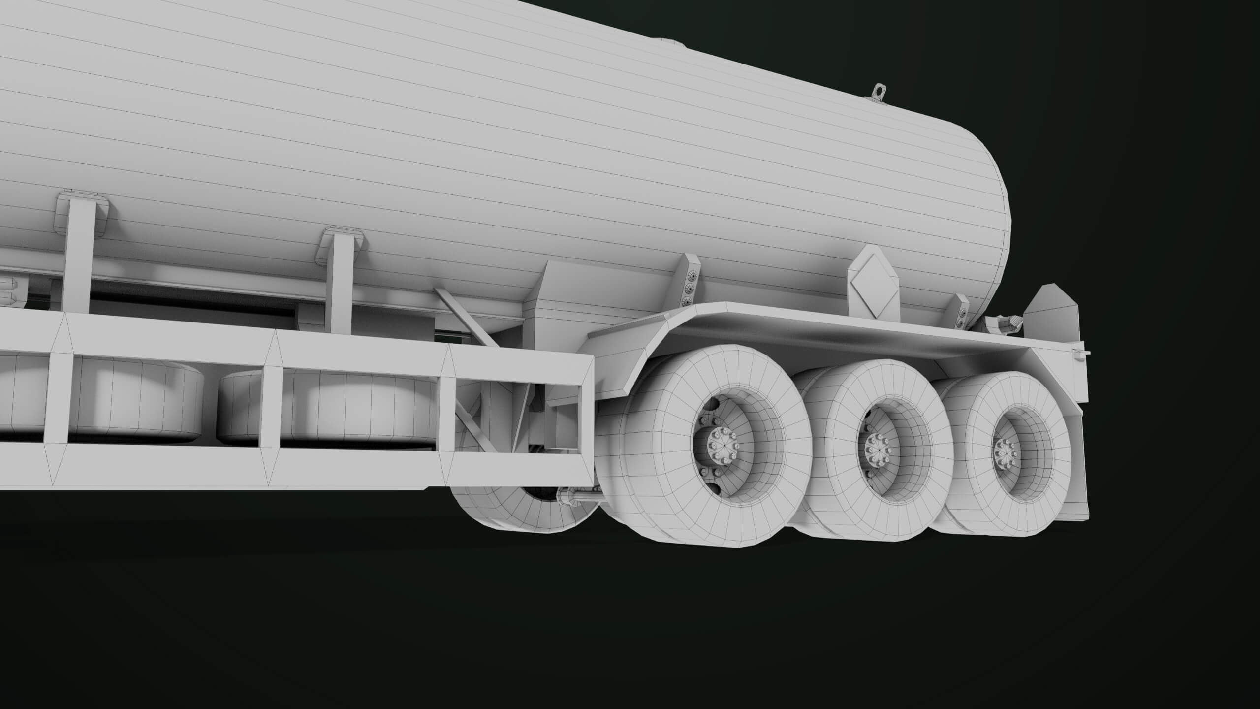 Semi Trailer Gas Tank Truck All PBR Unity UE Textures - 3D Model by ...