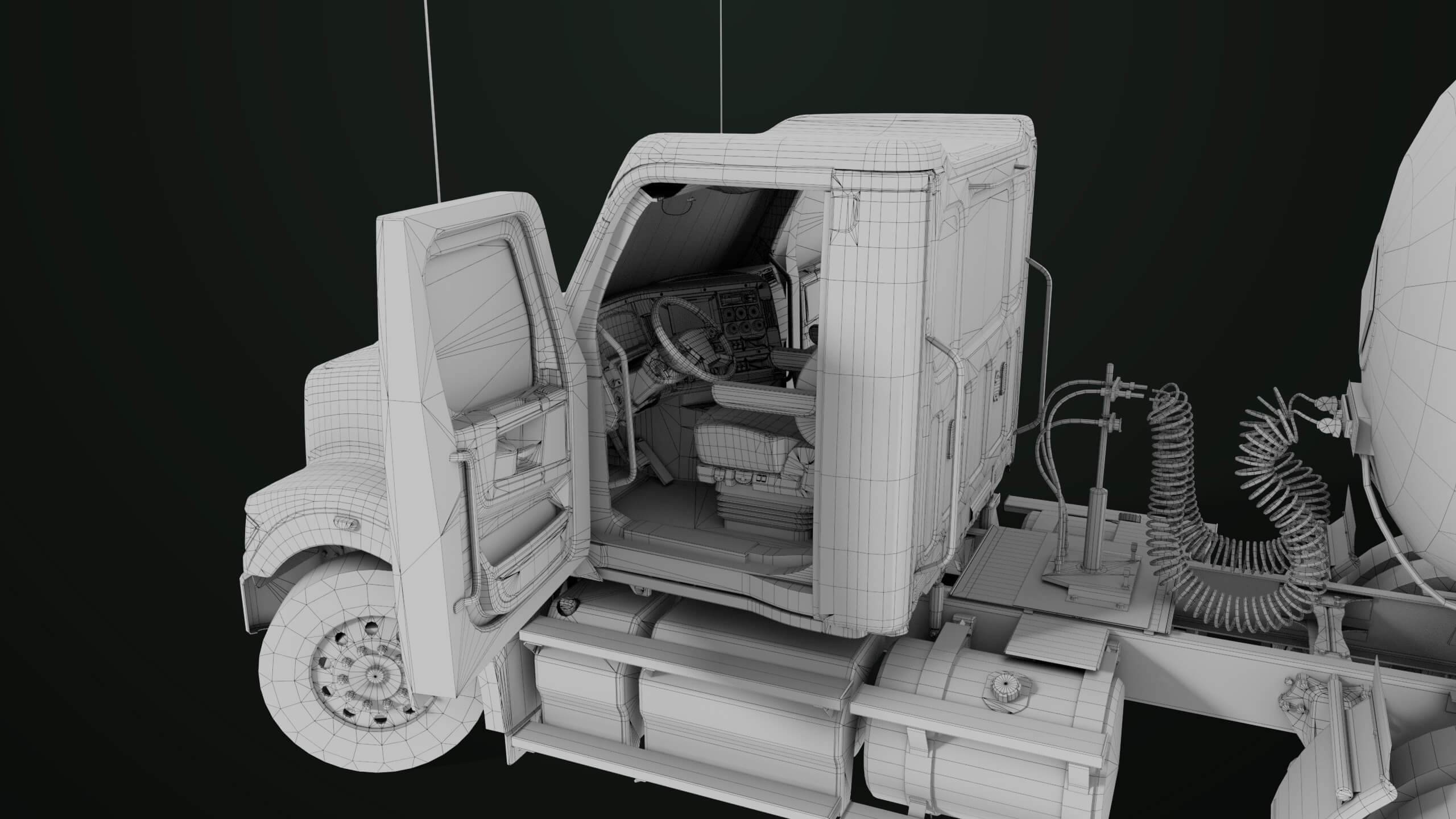 Semi Trailer Gas Tank Truck All PBR Unity UE Textures - 3D Model by ...