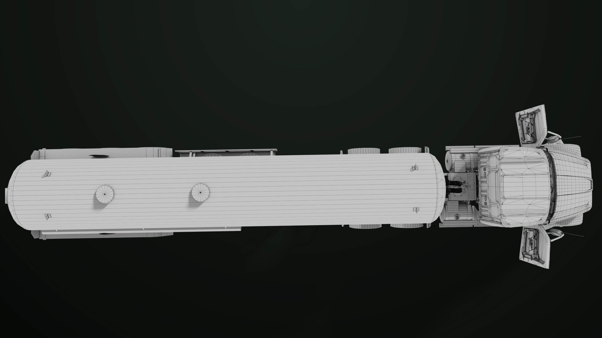 Semi Trailer Gas Tank Truck All PBR Unity UE Textures - 3D Model by ...