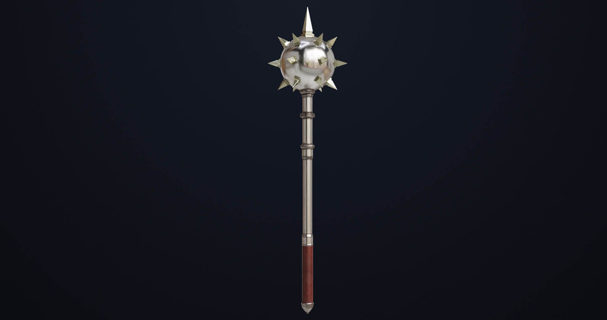 Silver Mace 01 All PBR Unity UE Textures Included - 3D Model by Eight ...
