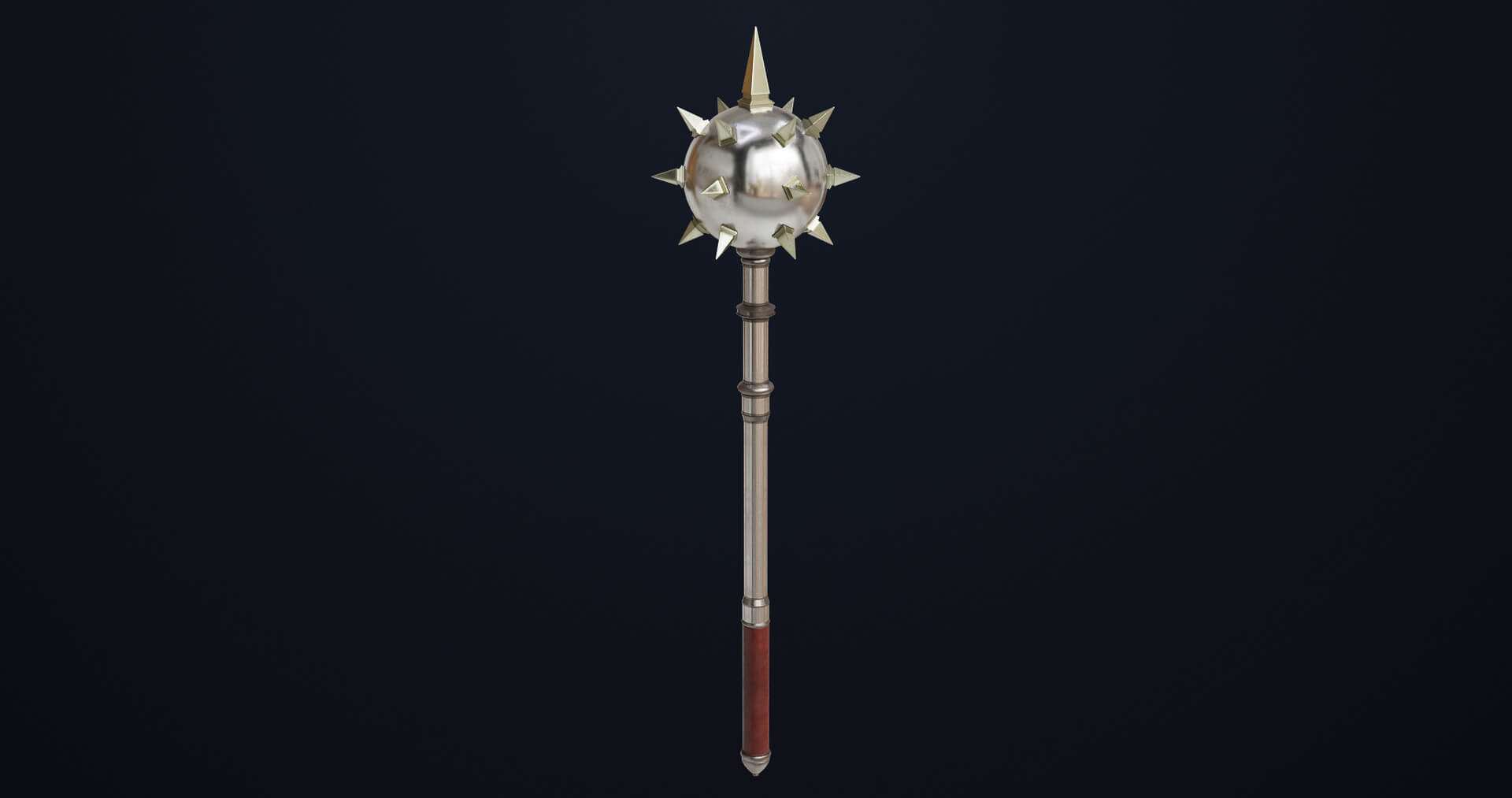Silver Mace 01 All PBR Unity UE Textures Included - 3D Model by Eight ...