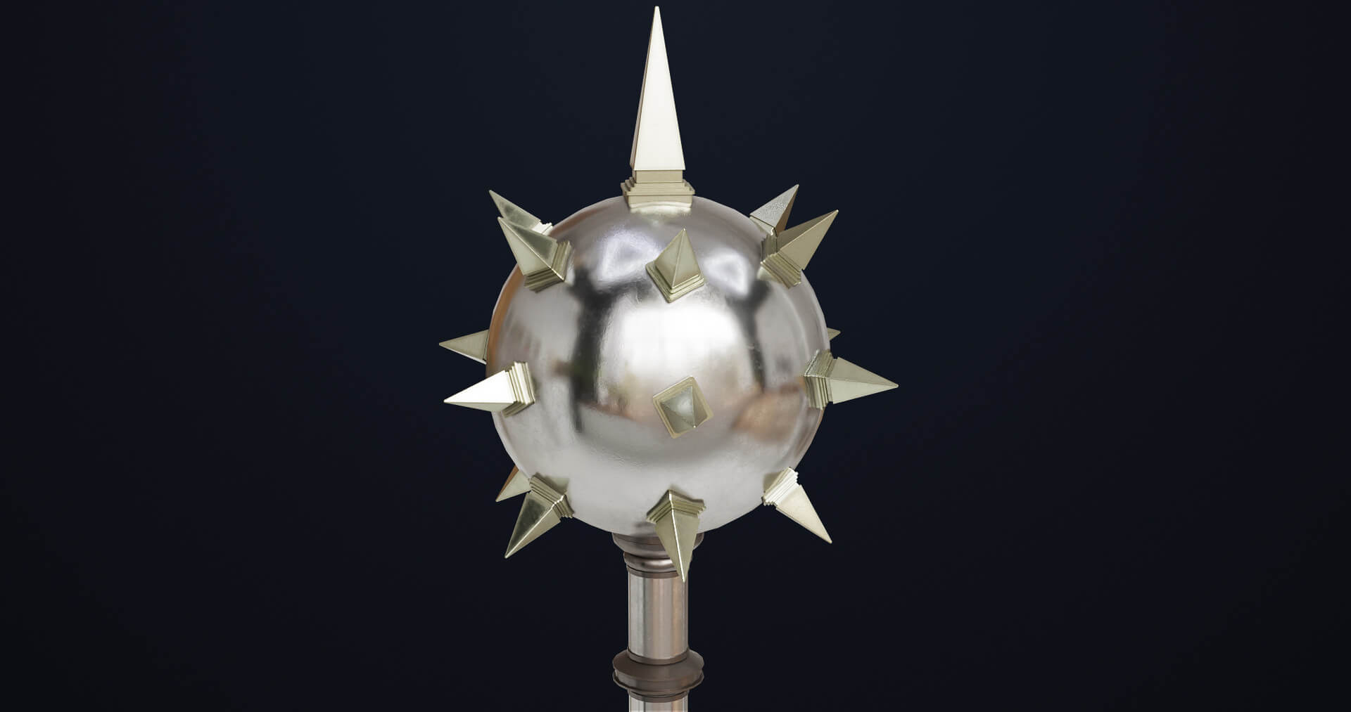 Silver Mace 01 All PBR Unity UE Textures Included - 3D Model by Eight ...