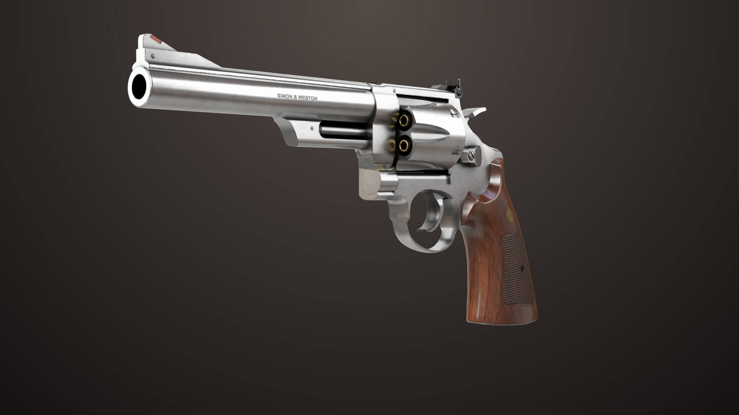 7 Silver Revolvers Collection All PBR Unity UE Textures by Eight Vertex