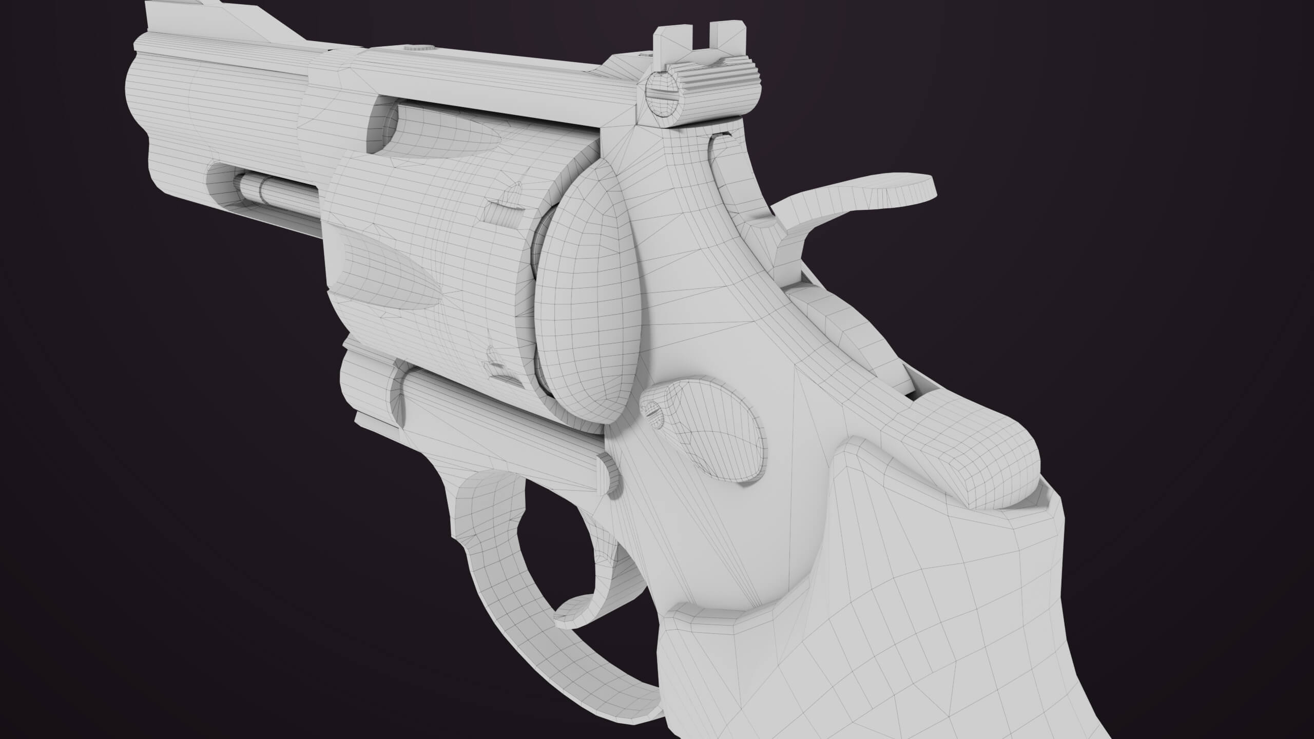 Small Revolver 06 Silver All PBR Unity UE Textures - 3D Model by Eight ...