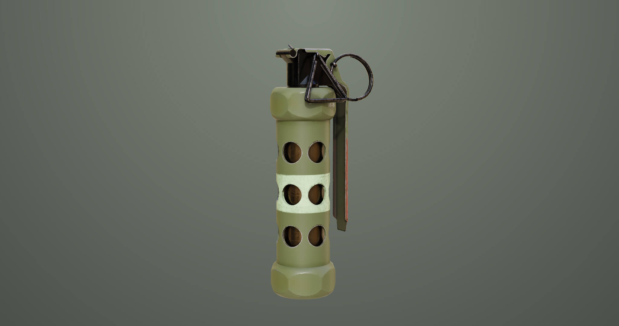 Smoke and Flash Grenades Single Mat All PBR Unity UE Texture - 3D Model ...