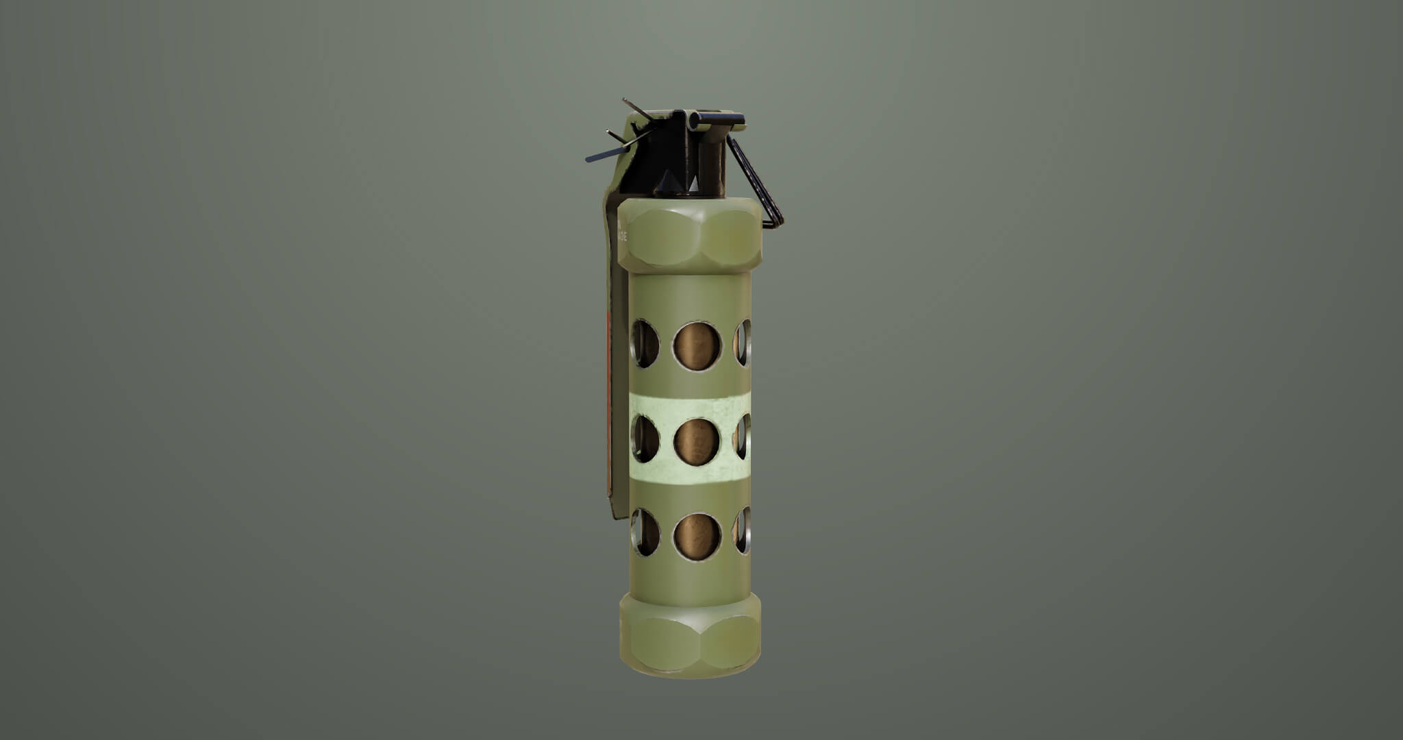 Smoke and Flash Grenades Single Mat All PBR Unity UE Texture - 3D Model ...