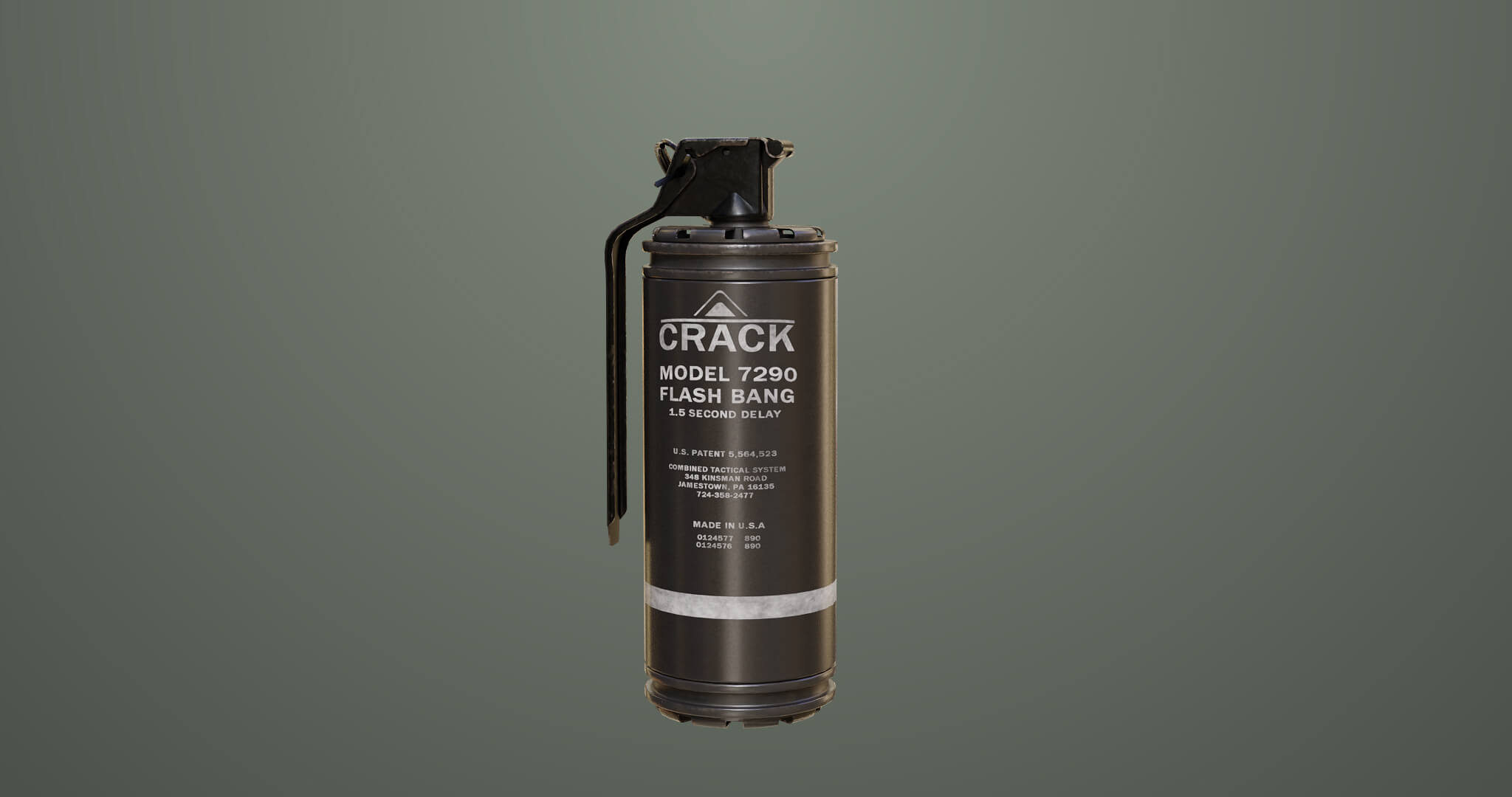 Smoke and Flash Grenades Single Mat All PBR Unity UE Texture - 3D Model ...