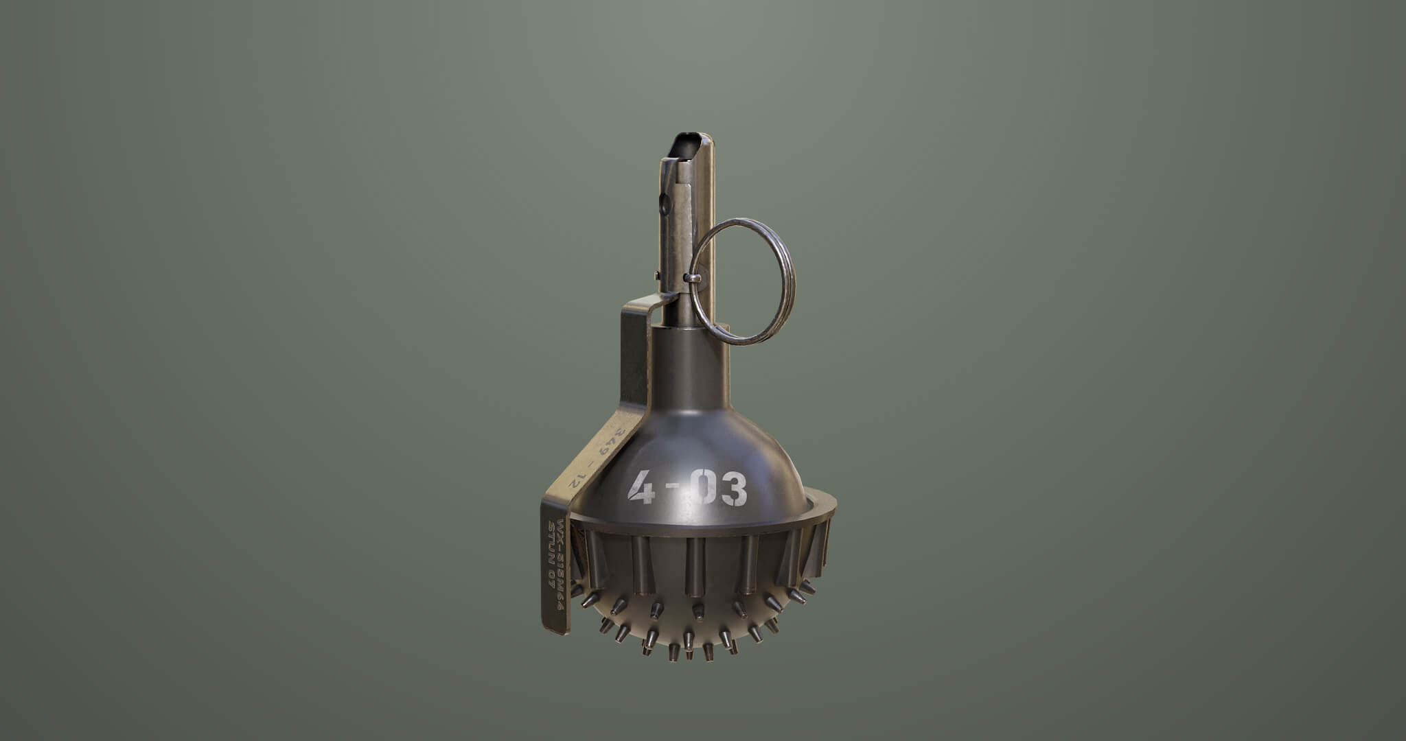 Smoke and Flash Grenades Single Mat All PBR Unity UE Texture - 3D Model ...