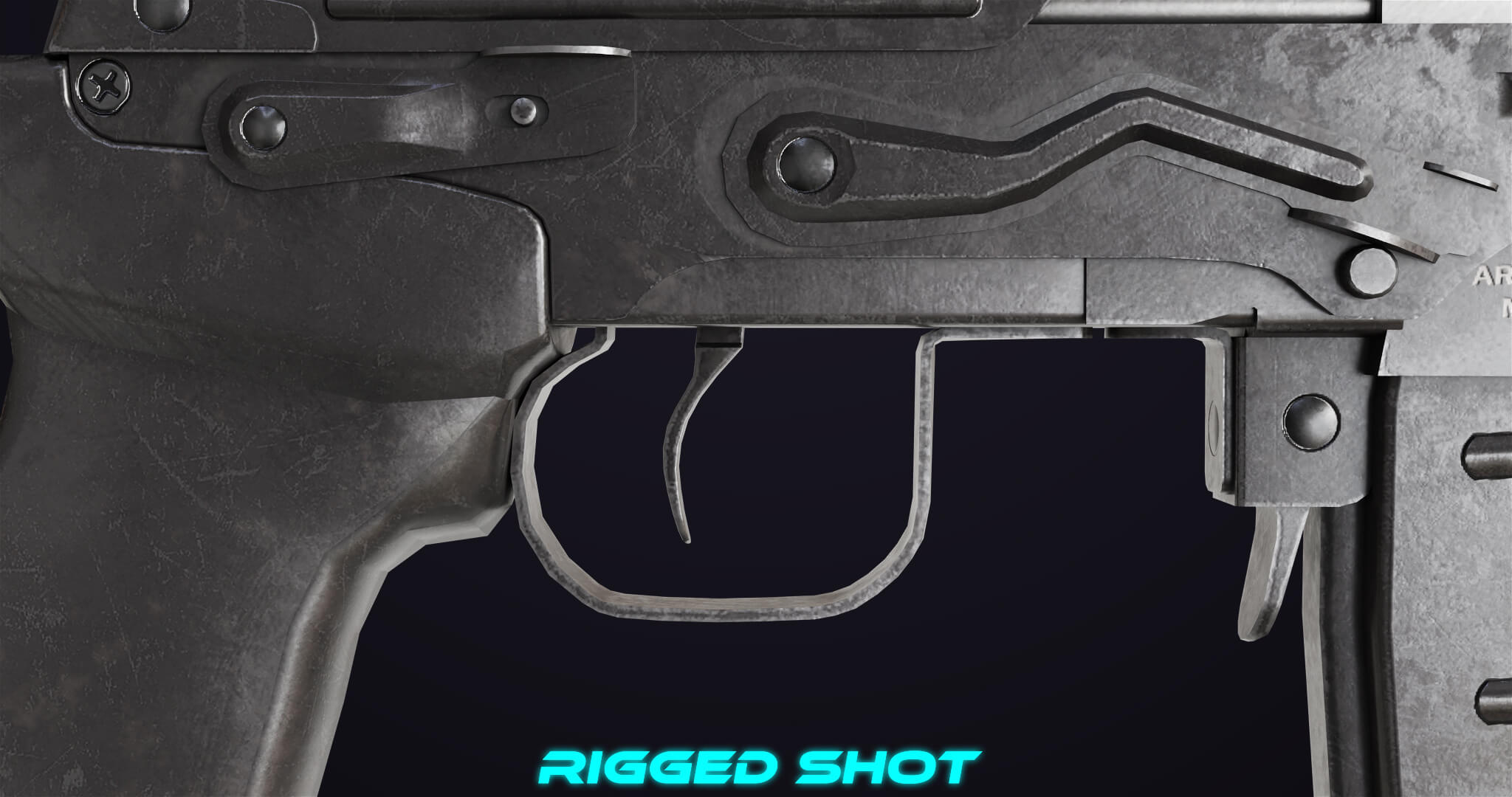 Sniper Rifle 01 Black Rig All PBR Unity UE Textures - 3D Model by Eight ...