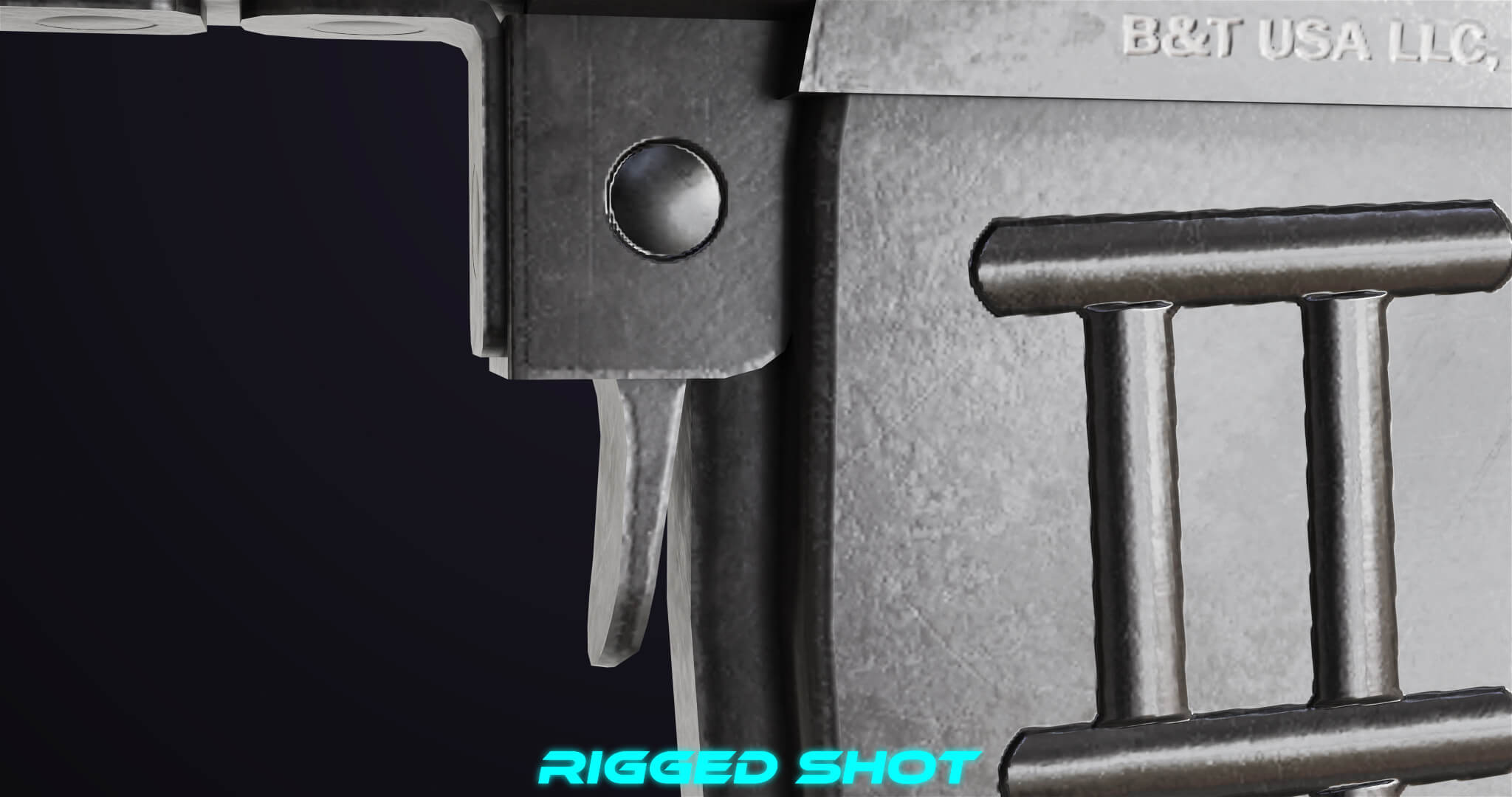 Sniper Rifle 01 Black Rig All PBR Unity UE Textures - 3D Model by Eight ...