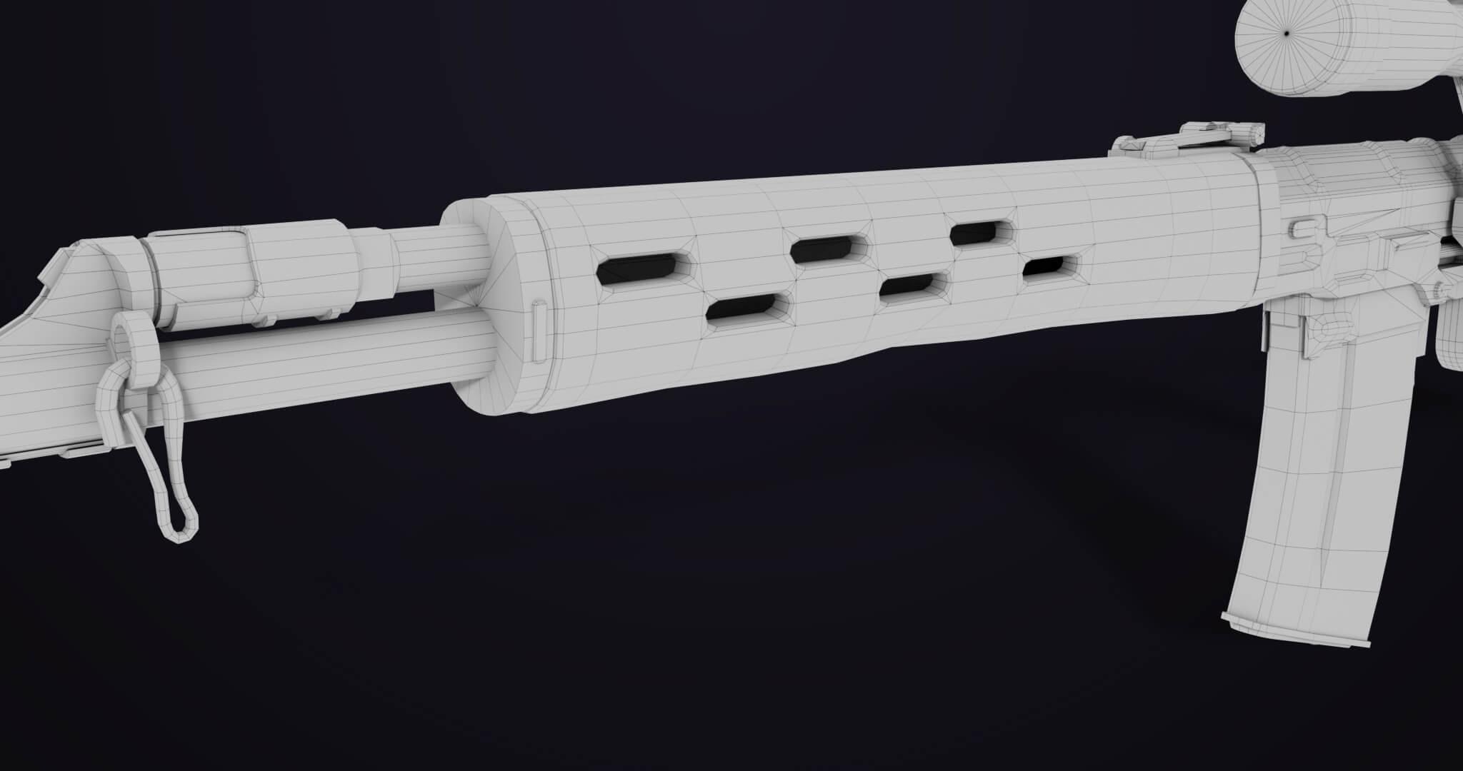 Sniper Rifle 01 Black Rig All PBR Unity UE Textures - 3D Model by Eight ...