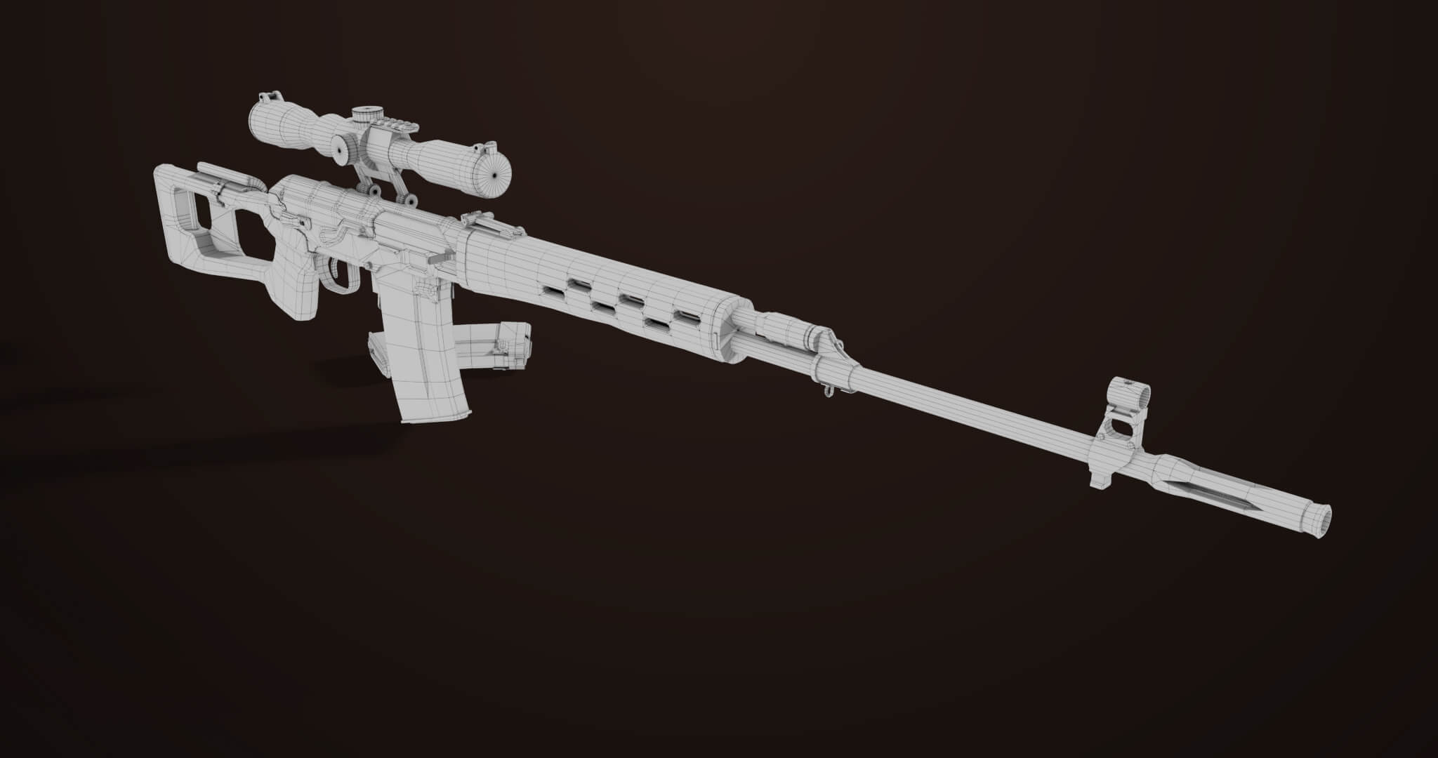 Sniper Rifle 01 Wood Rig All PBR Unity UE Textures - 3D Model by Eight ...