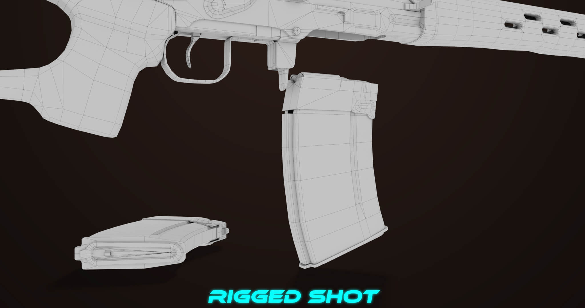 Sniper Rifle 01 Wood Rig All PBR Unity UE Textures - 3D Model by Eight ...