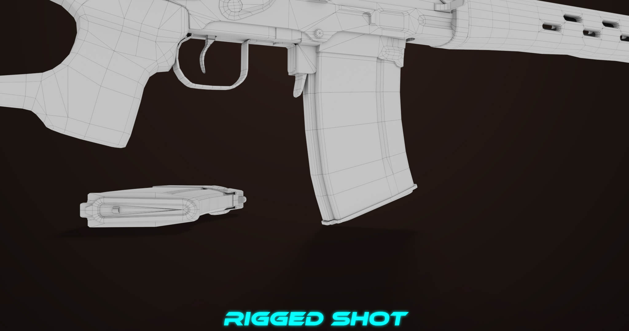 Sniper Rifle 01 Wood Rig All PBR Unity UE Textures - 3D Model by Eight ...