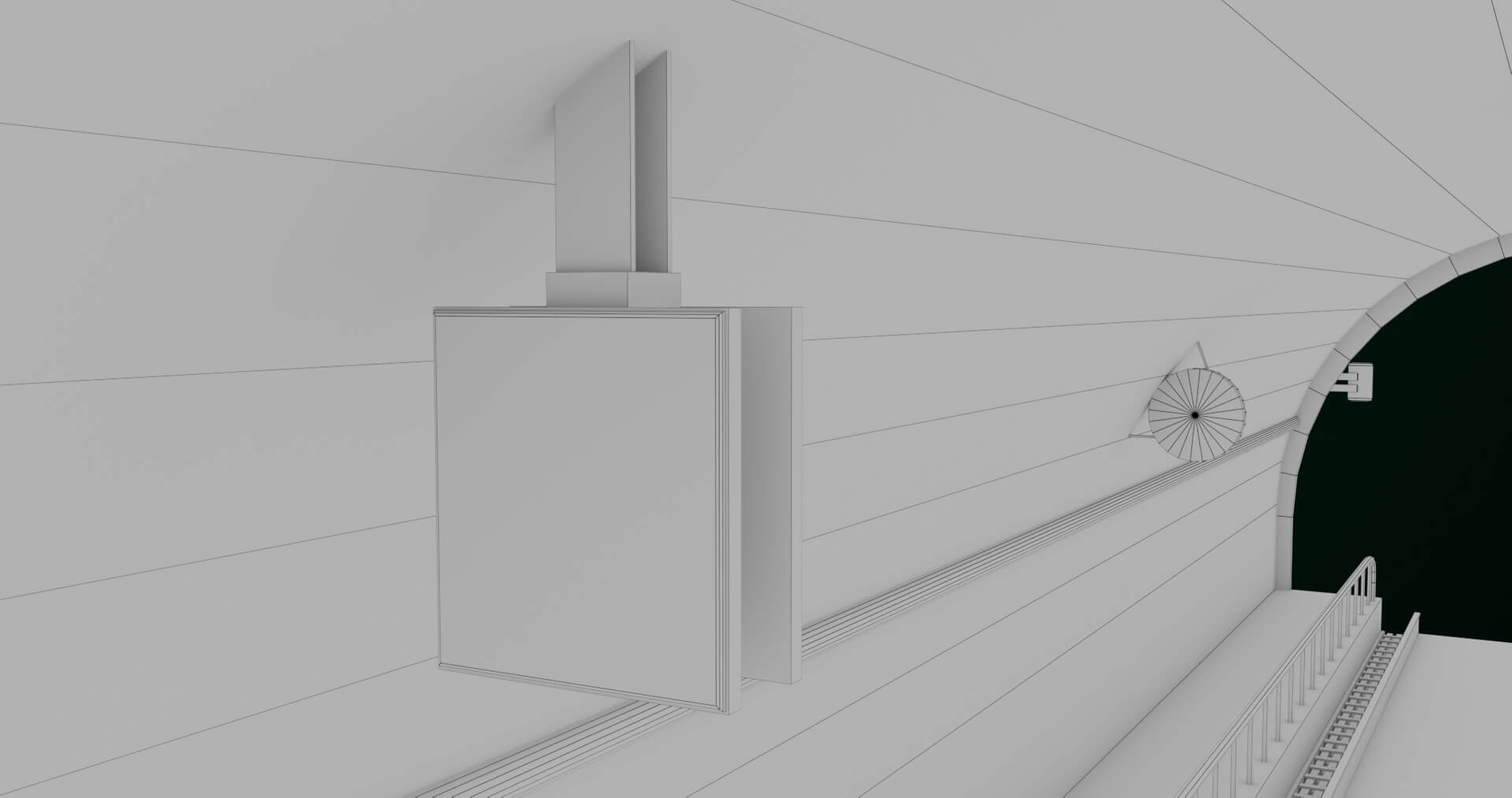 Subway Road Tunnel 03 All PBR Unity UE Textures Included - 3D Model by ...