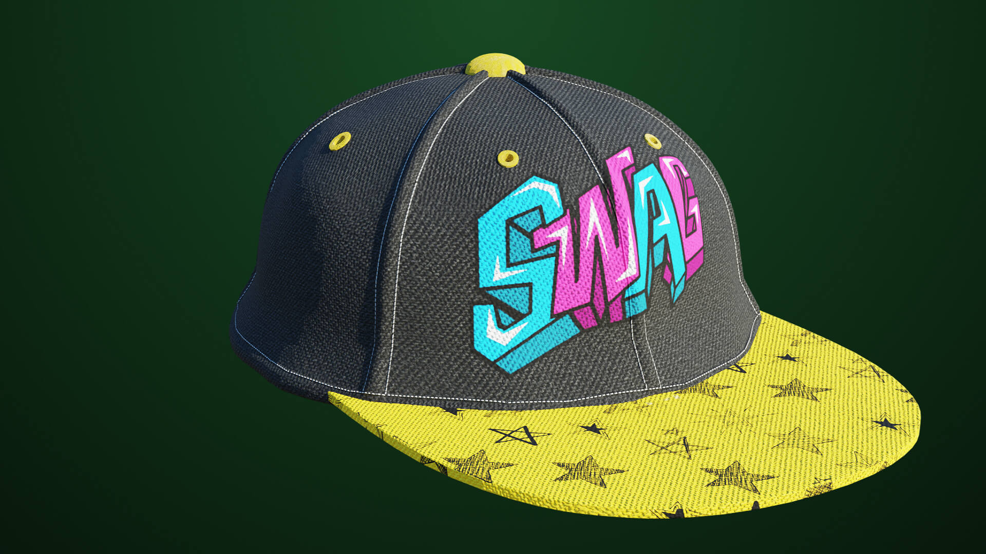 Swag Cap All PBR Unity UE Textures Included - 3D Model by Eight Vertex