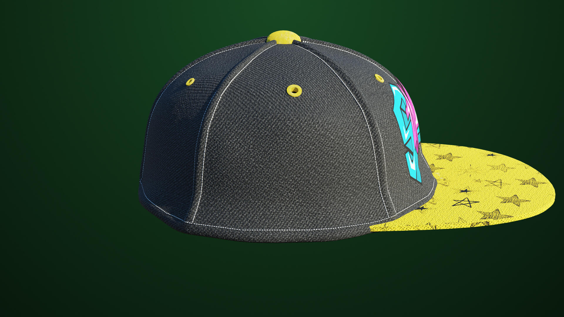 Swag Cap All PBR Unity UE Textures Included - 3D Model by Eight Vertex