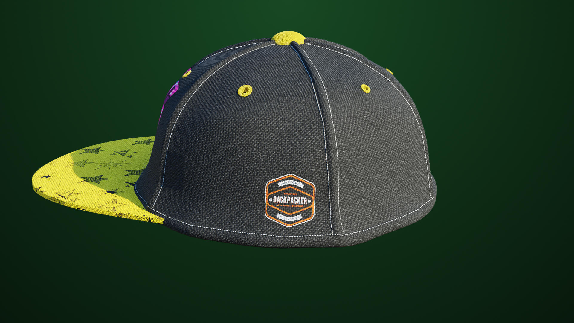 Swag Cap All PBR Unity UE Textures Included - 3D Model by Eight Vertex