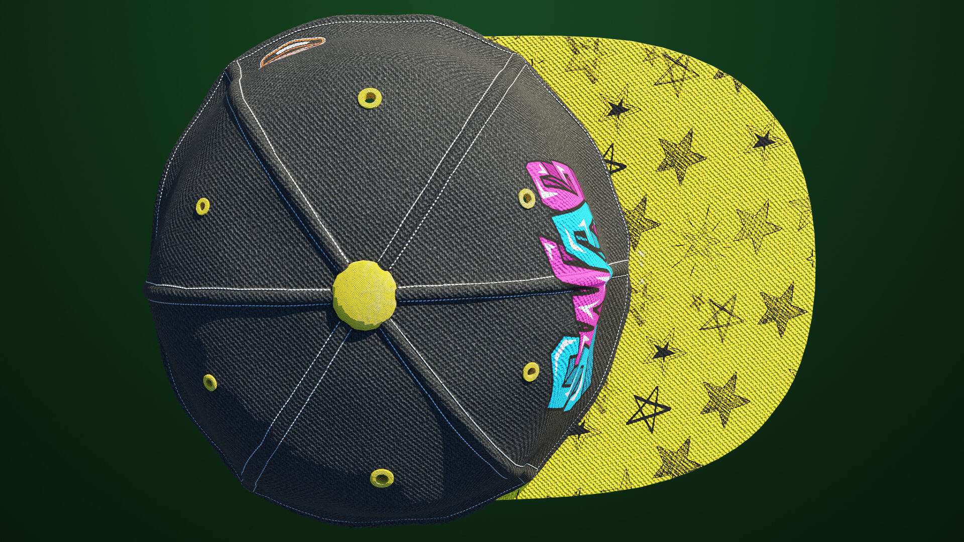 Swag Cap All PBR Unity UE Textures Included - 3D Model by Eight Vertex