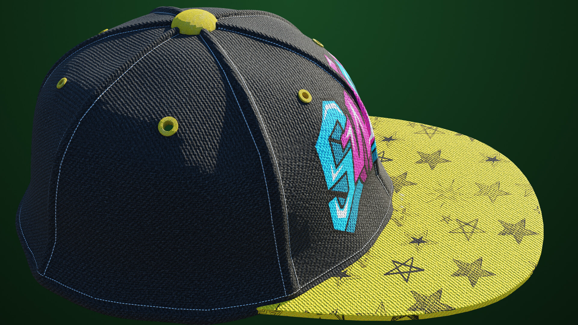 Swag Cap All PBR Unity UE Textures Included - 3D Model by Eight Vertex