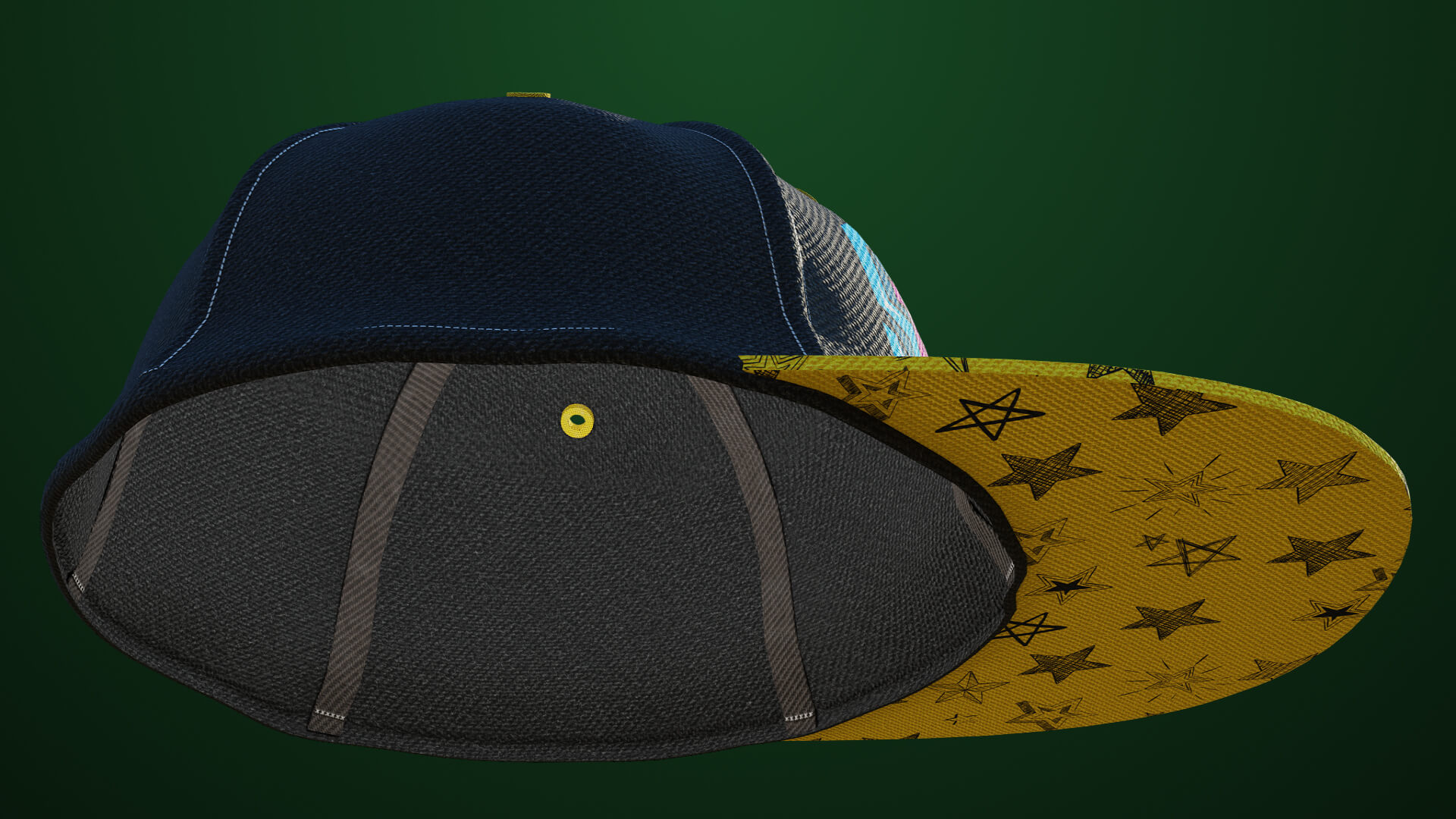 Swag Cap All PBR Unity UE Textures Included - 3D Model by Eight Vertex