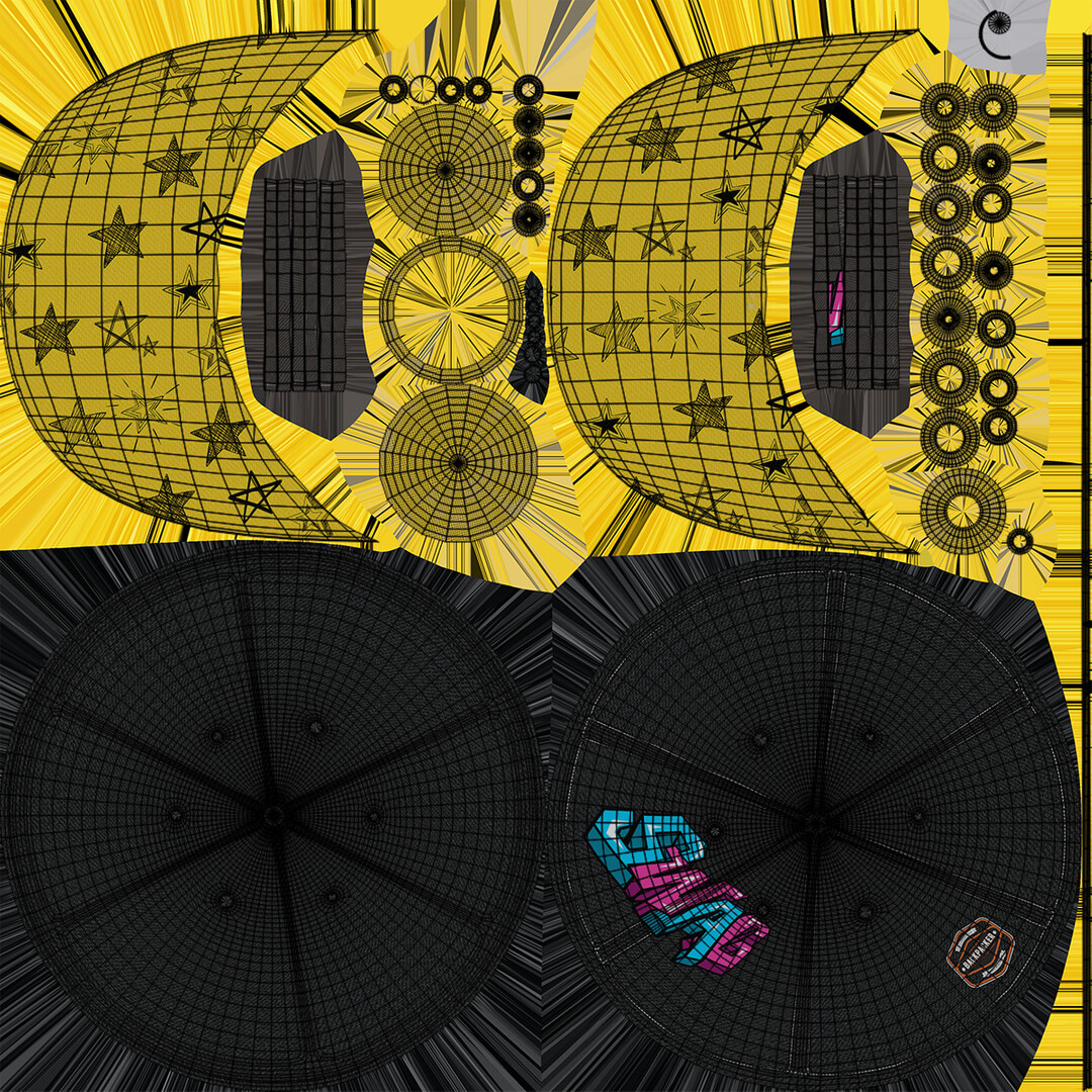 Swag Cap All PBR Unity UE Textures Included - 3D Model by Eight Vertex