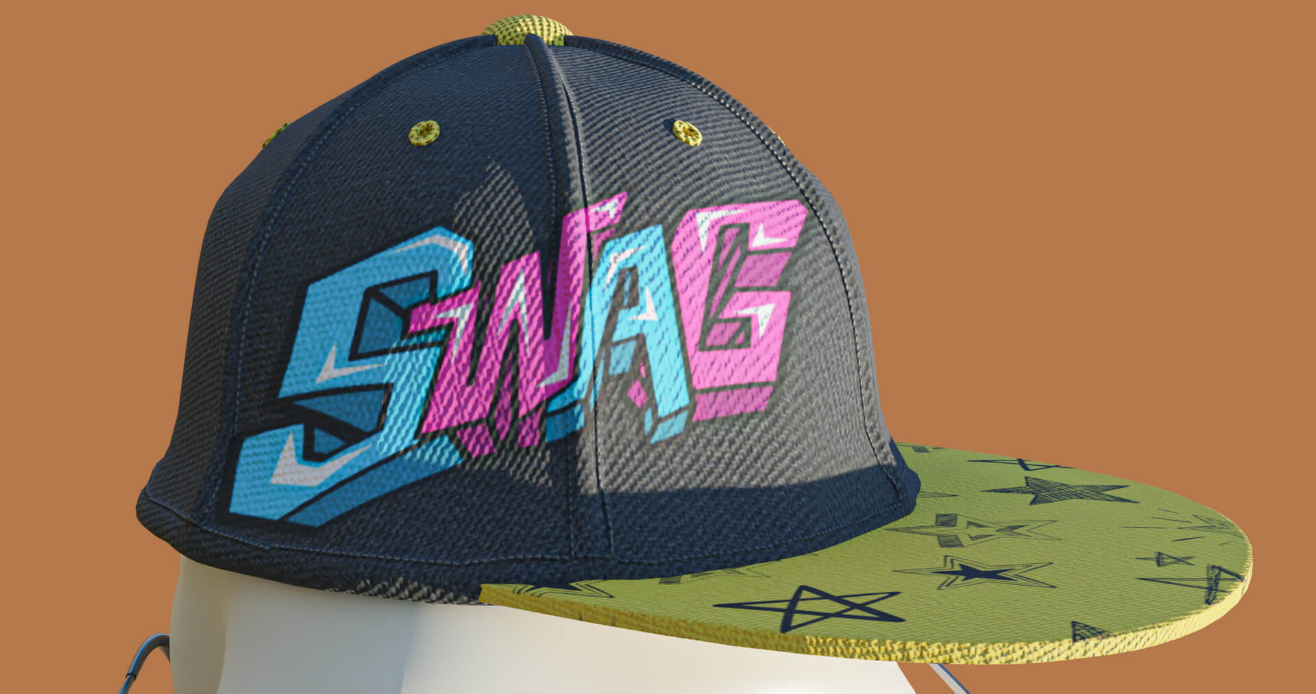Swag Skull Game Ready With PBR Unity UE Textures - 3D Model by Eight Vertex