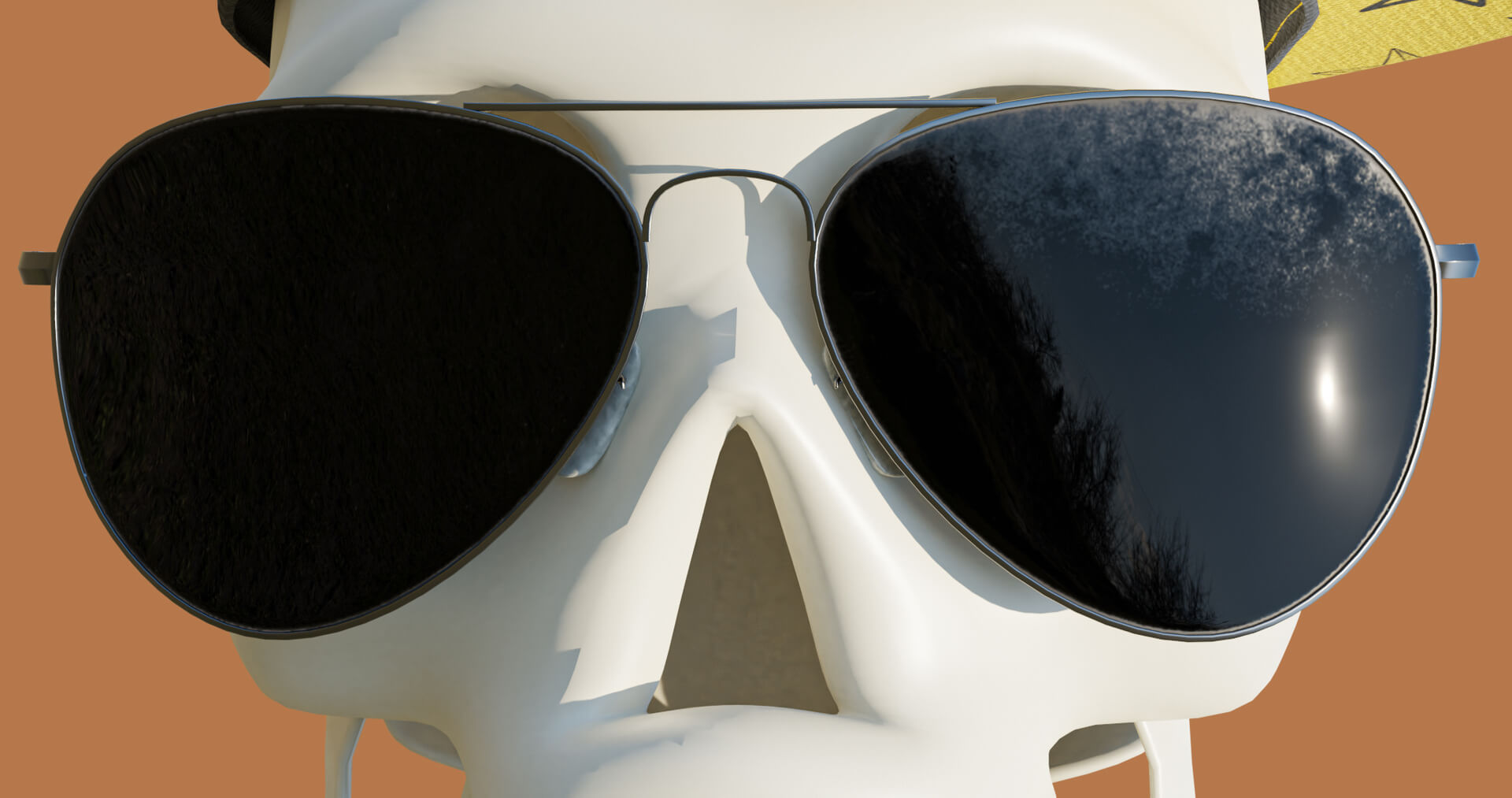 Swag Skull Game Ready With PBR Unity UE Textures - 3D Model by Eight Vertex