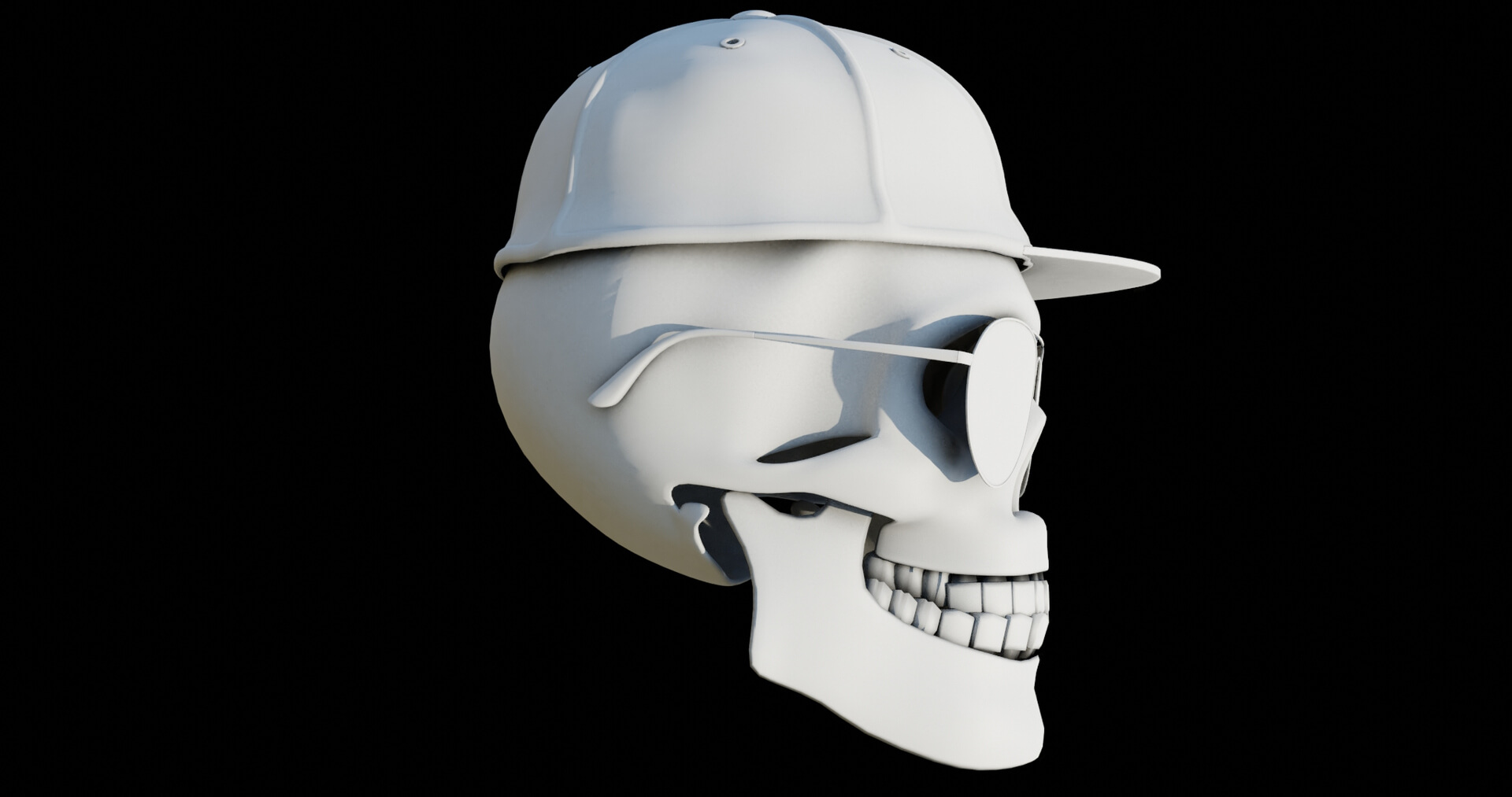 Swag Skull Game Ready With PBR Unity UE Textures - 3D Model by Eight Vertex