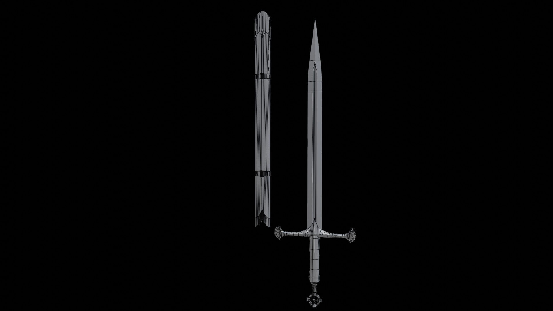 Medieval Sword 02 - 3D Model by Eight Vertex