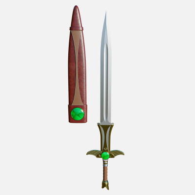 Sword 10 All PBR Unity UE Textures Included - 3D Model by Eight Vertex