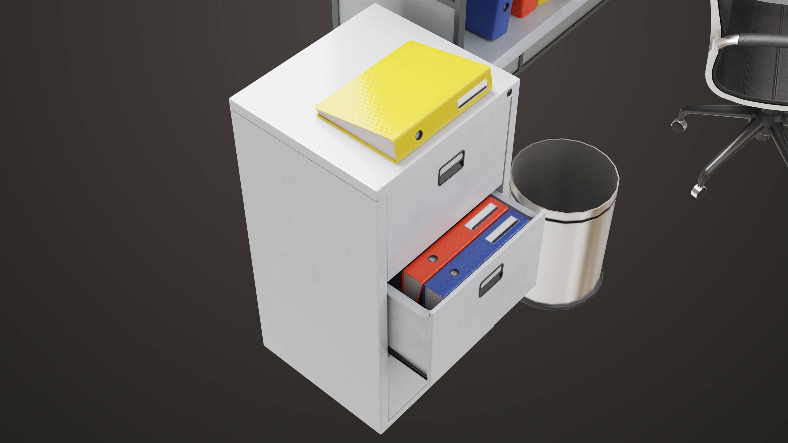 Office Desk Props Single Mat All PBR Unity UE Textures - 3D Model by ...