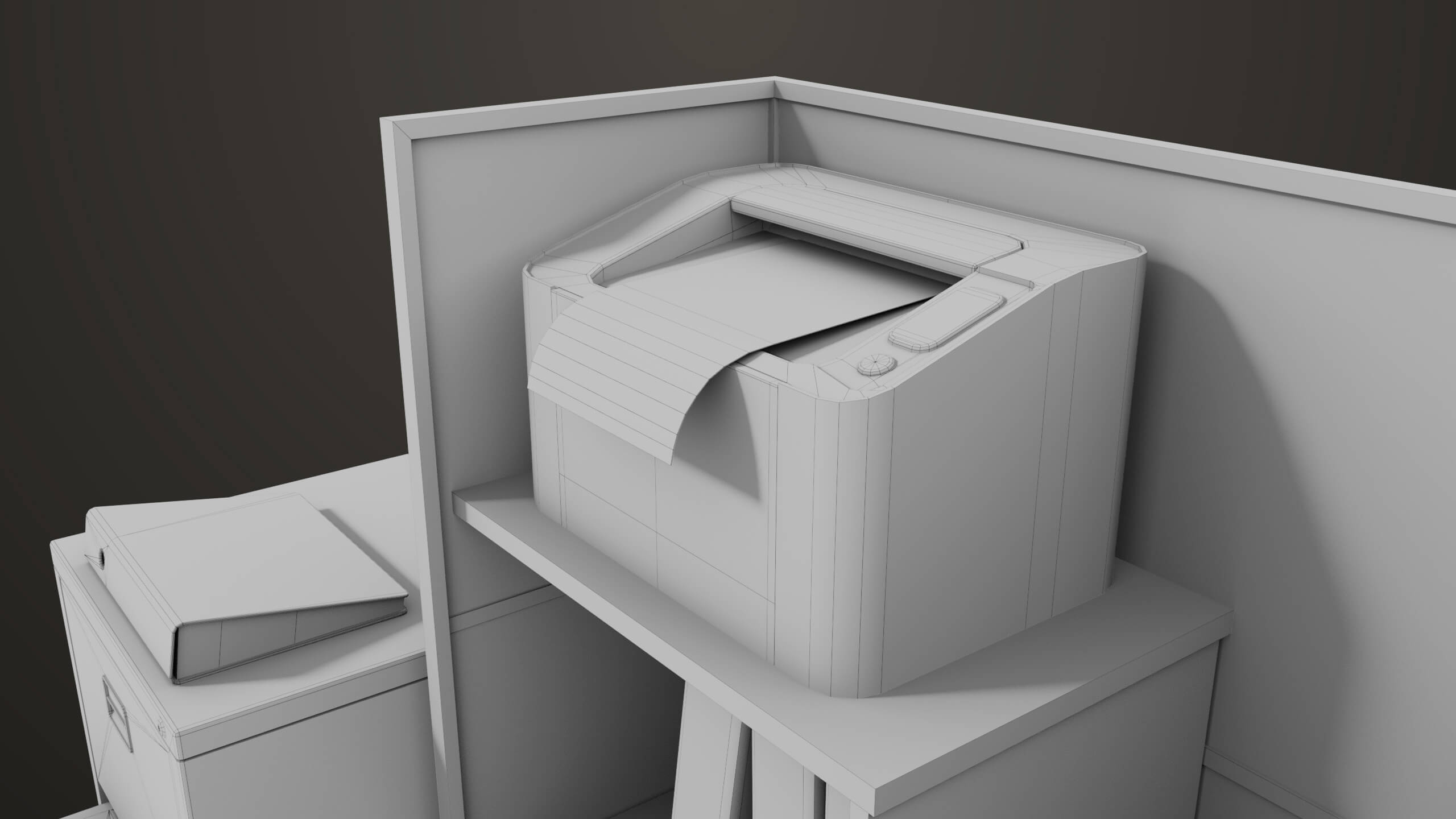 Office Desk Props Single Mat All PBR Unity UE Textures - 3D Model by ...