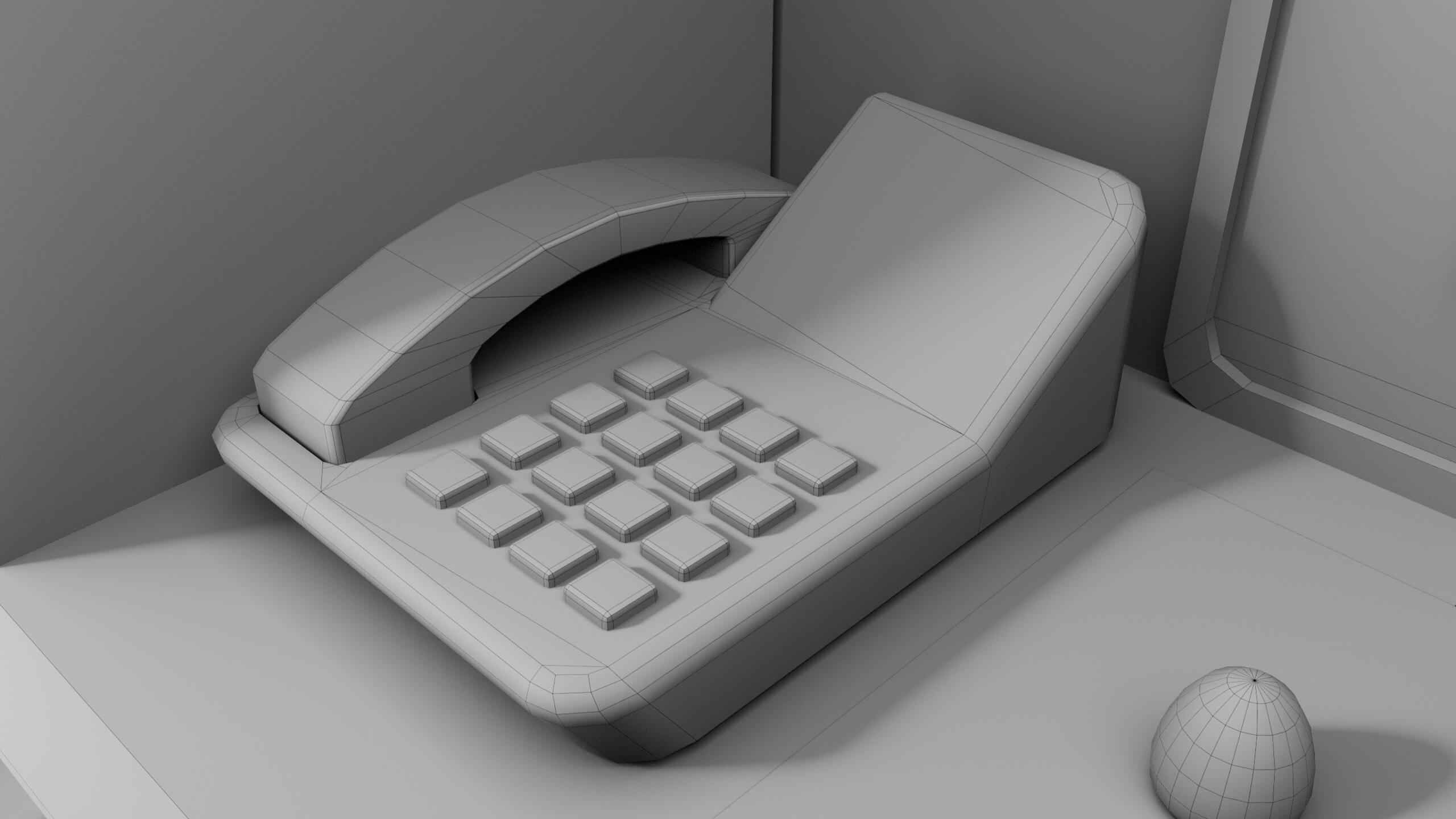 Office Desk Props Single Mat All PBR Unity UE Textures - 3D Model by ...