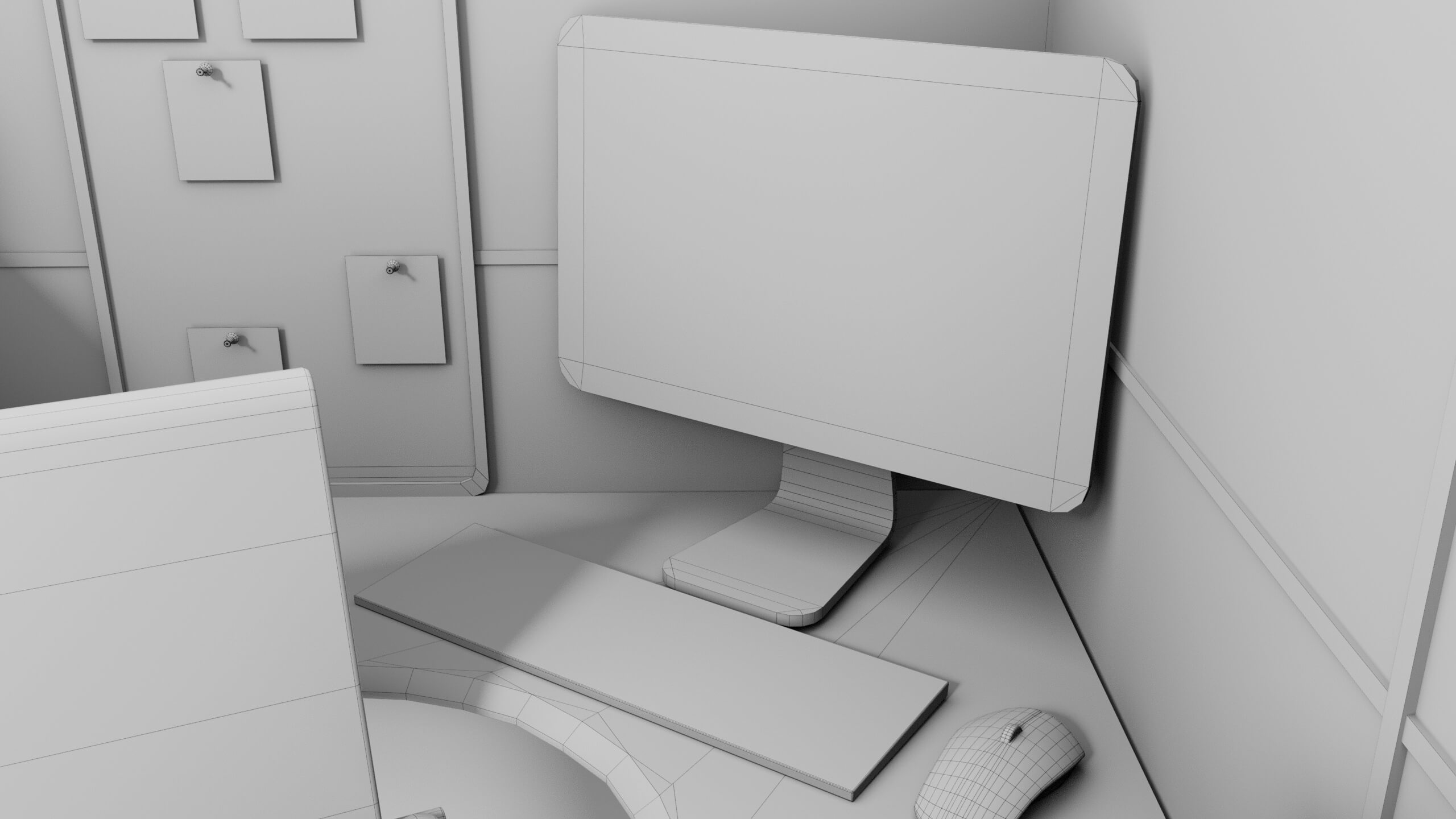 Office Desk Props Single Mat All PBR Unity UE Textures - 3D Model by ...