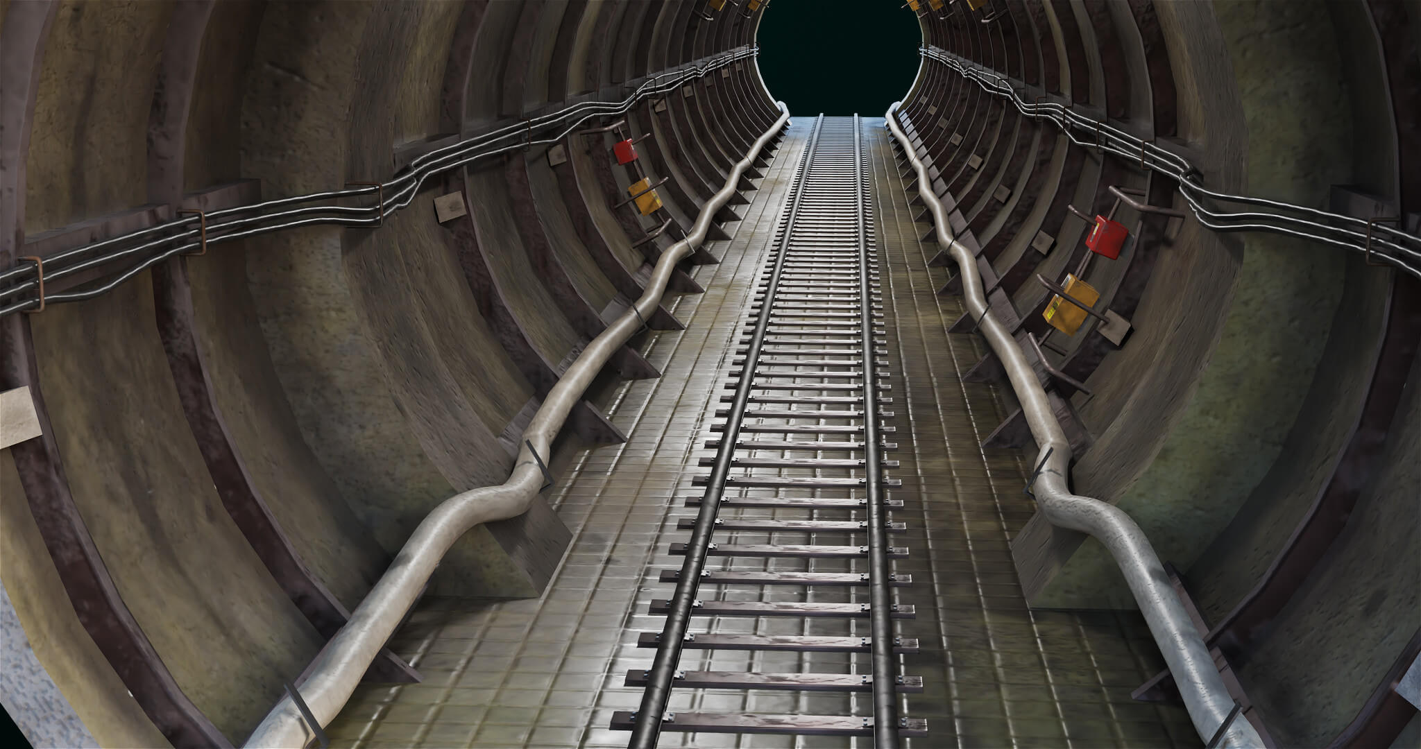 Train Tunnel 02 - 3D Model by Eight Vertex