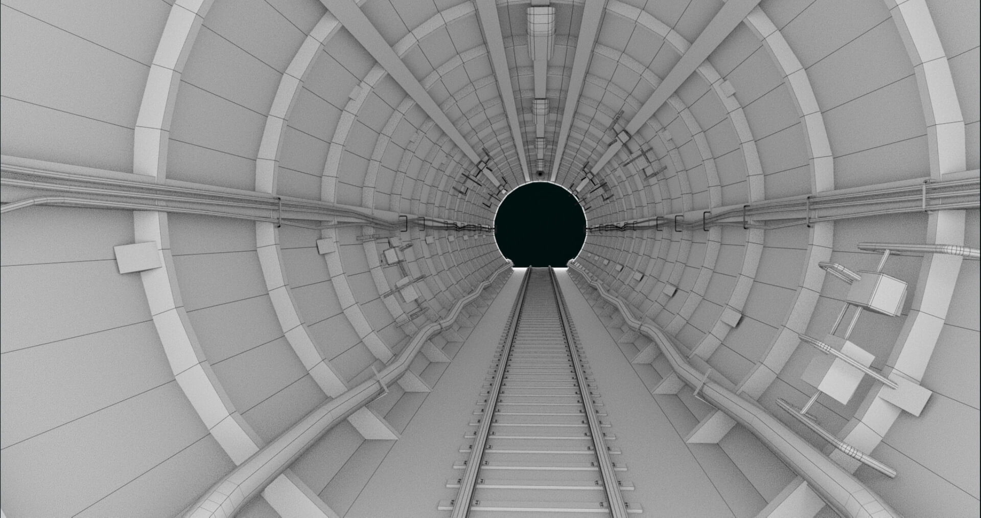 Train Tunnel 02 - 3D Model by Eight Vertex